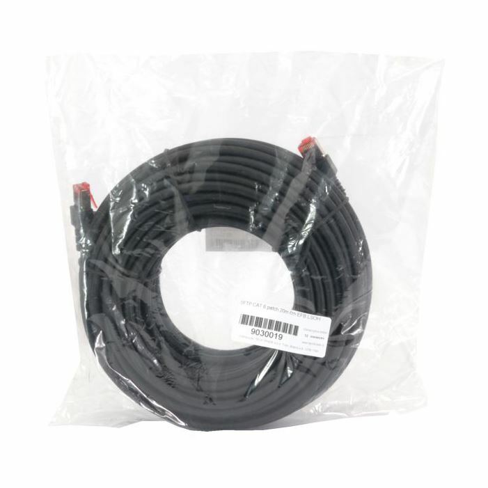 Mrežni kabel SFTP CAT.6 patch 20m črn EFB - TechTrade