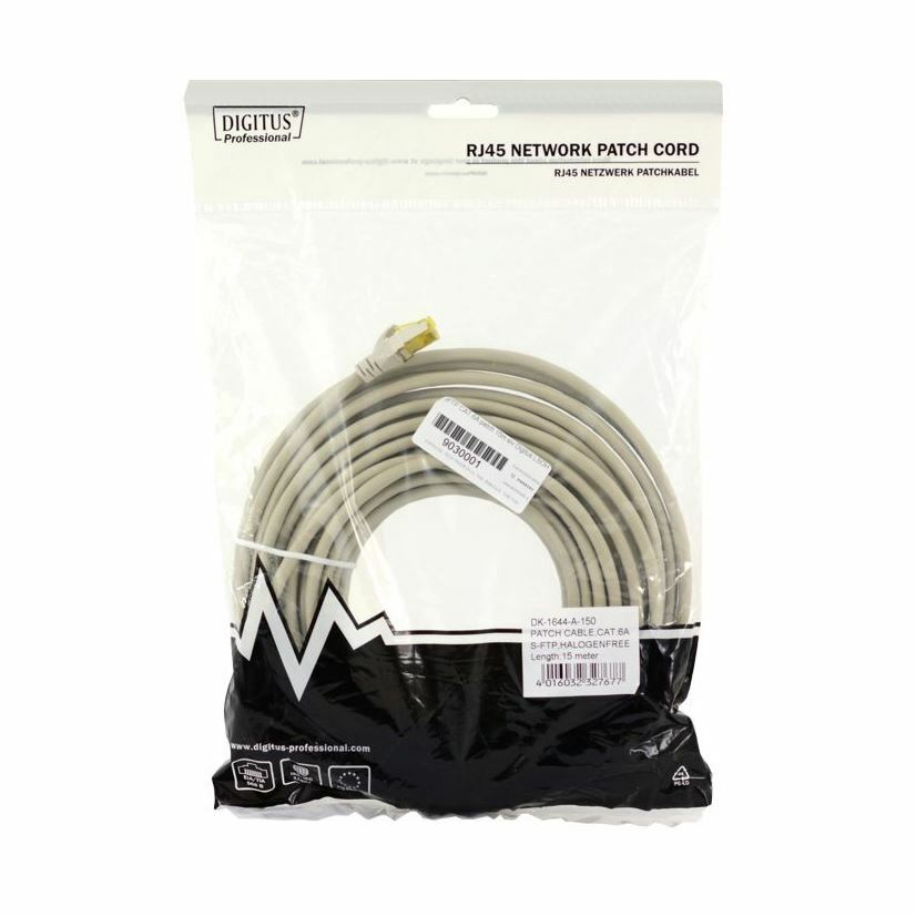 Mrežni kabel SFTP CAT.6 patch 15m siv Digitus - TechTrade