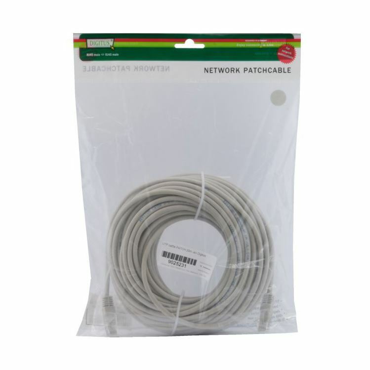 Mrežni kabel UTP CAT.5e patch 20m siv Digitus - TechTrade