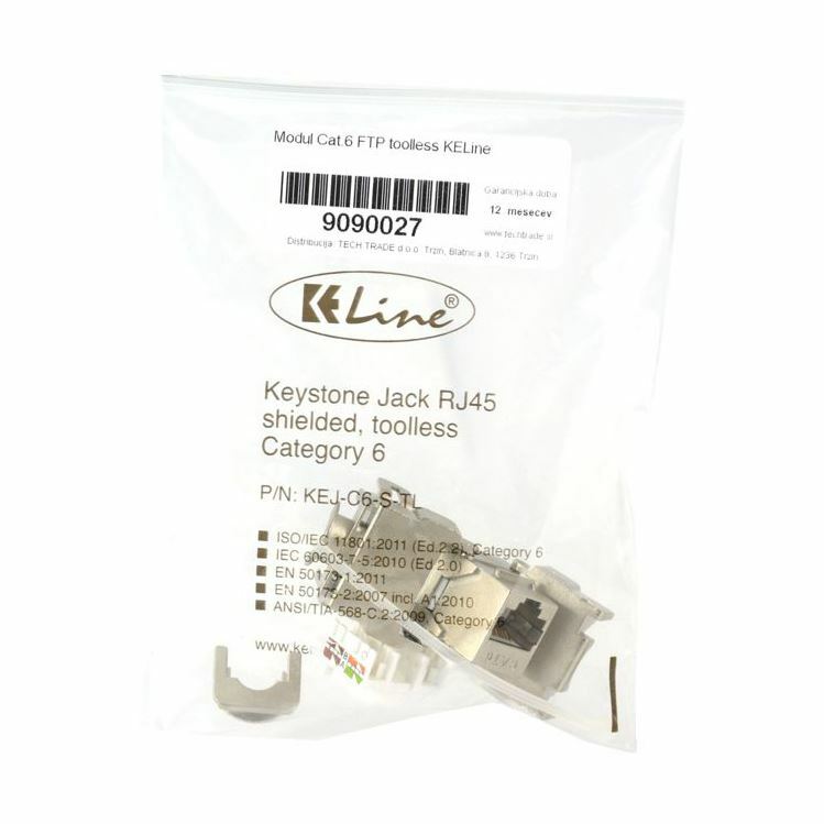 KELine modul CAT.6 FTP toolless KEJ-C6-S-TL - TechTrade