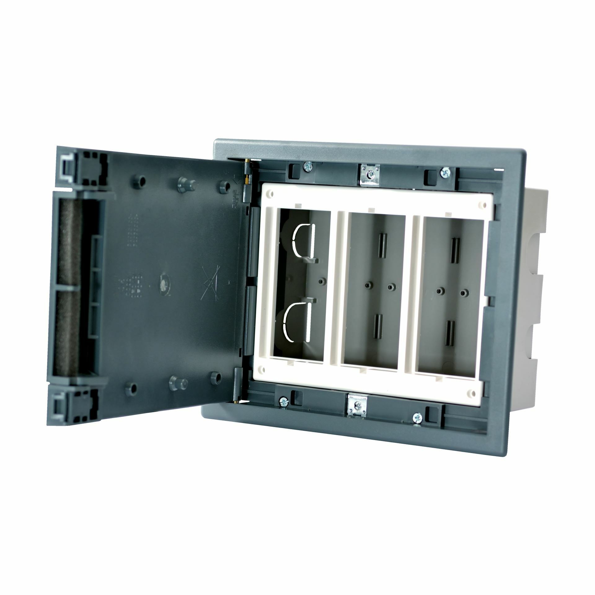 SIMC talna doza za 3x modul globina 90-120 mm, siva C5 - TechTrade