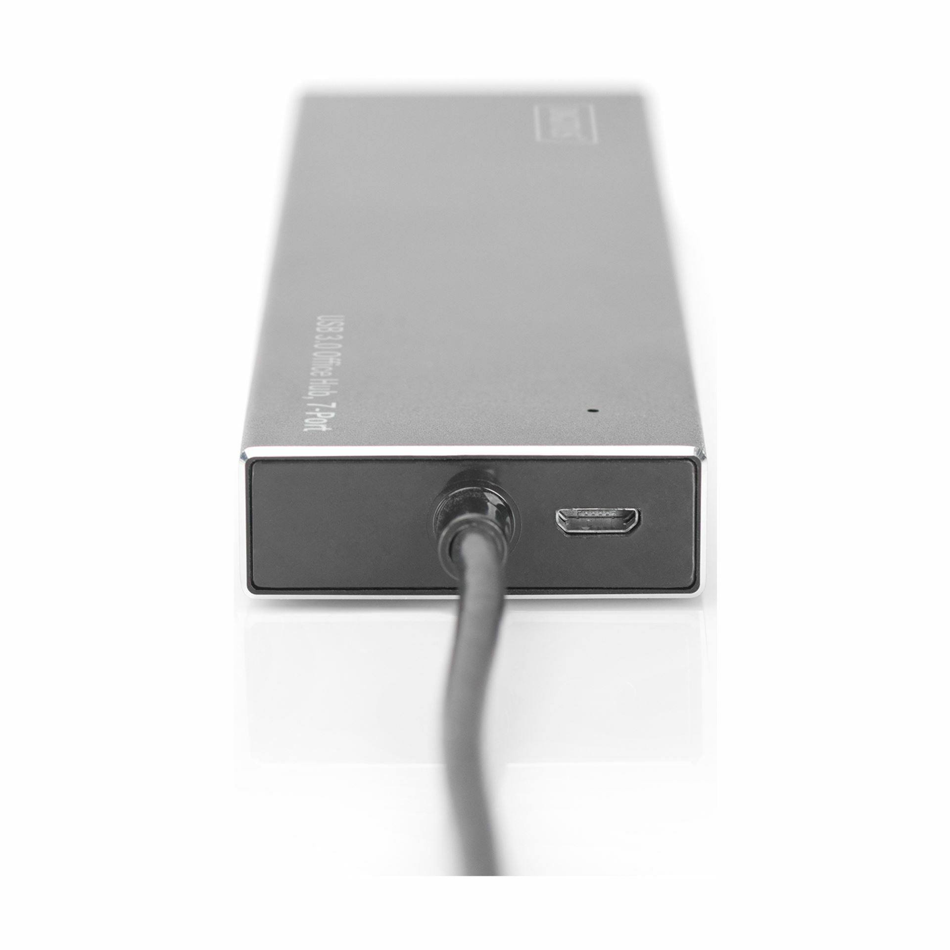 Digitus hub USB 3.0 7xA +AC adapter ALU DA-70241-1 - TechTrade