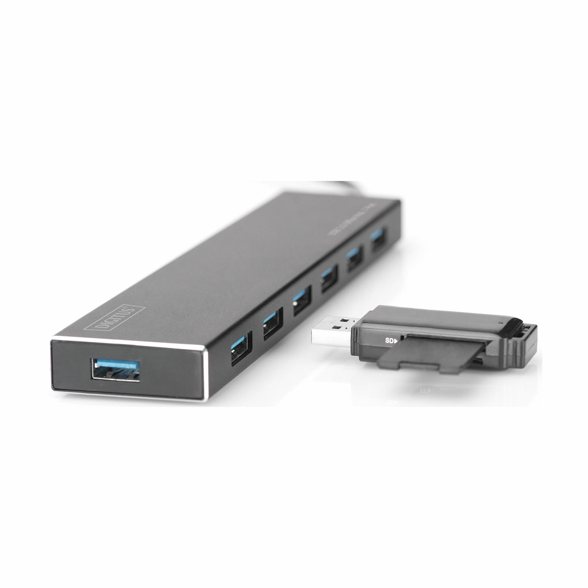 Digitus hub USB 3.0 7xA +AC adapter ALU DA-70241-1 - TechTrade