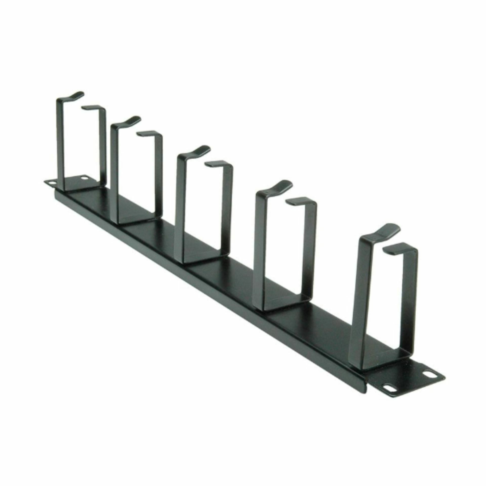 Value organizator 1U rack 50x110mm črn kovinski - TechTrade