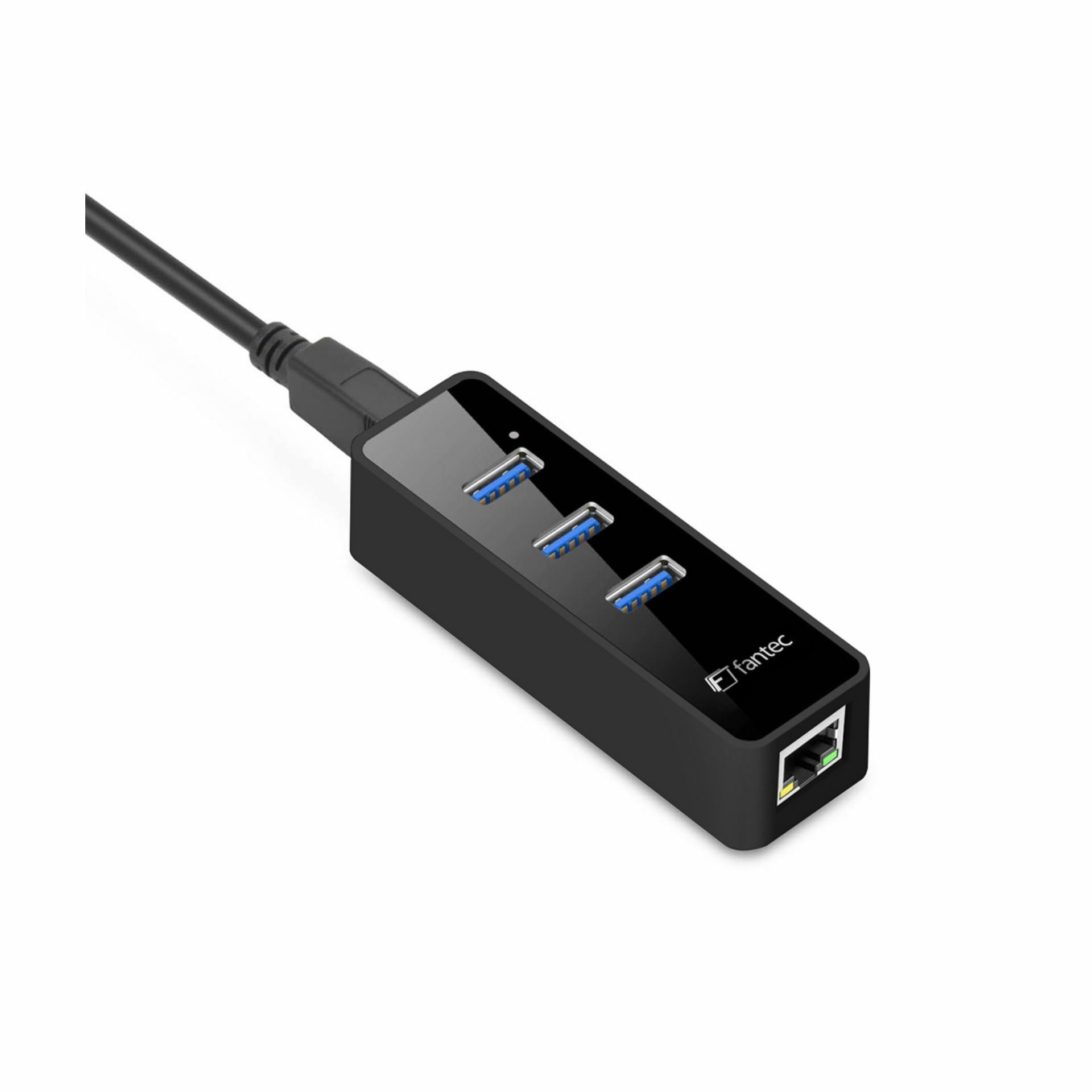 Fantec hub 3x USB + mrežni UTP Giga 1959 - TechTrade