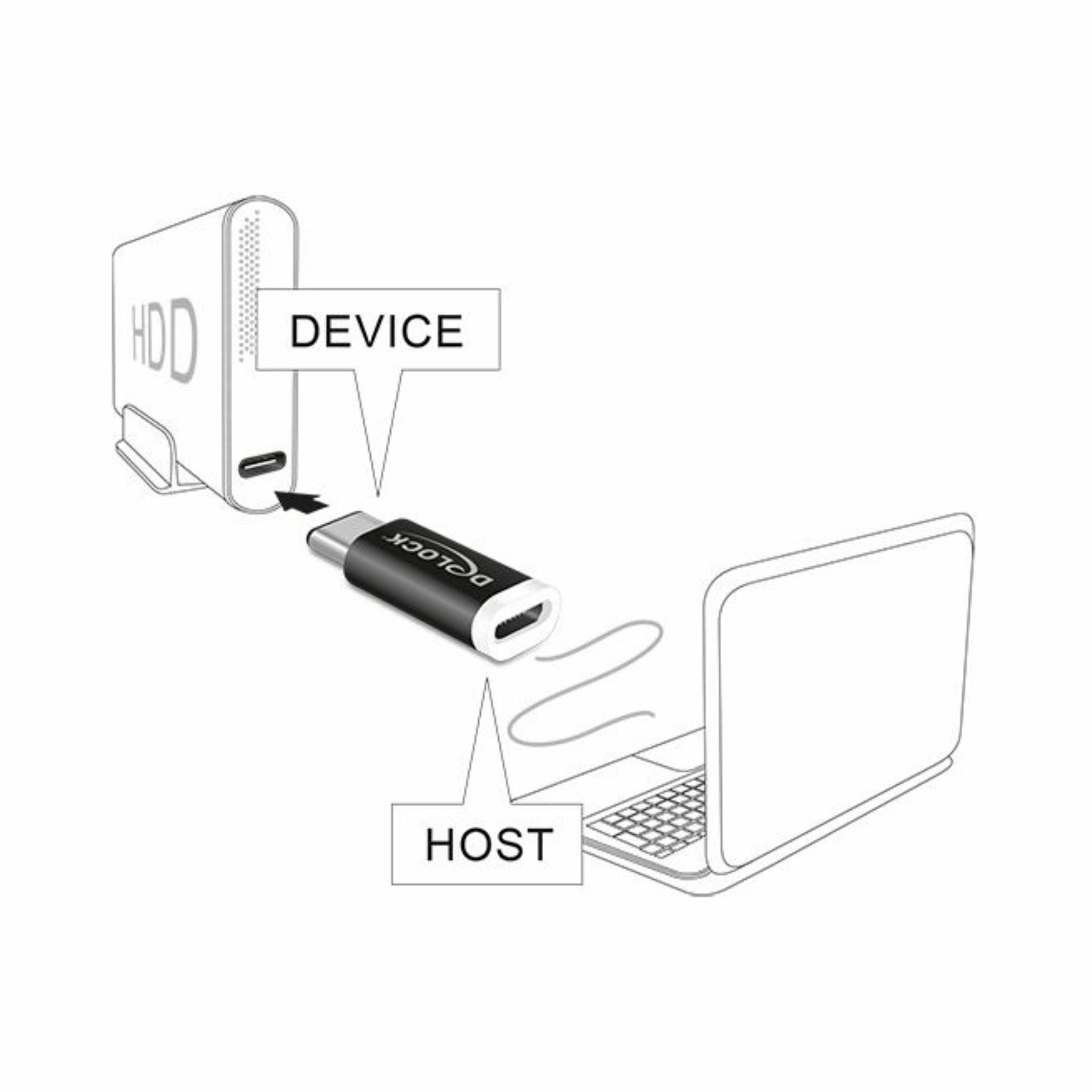 Delock adapter USB mikro-B Ž-USB 3.1 C M 65678 - TechTrade