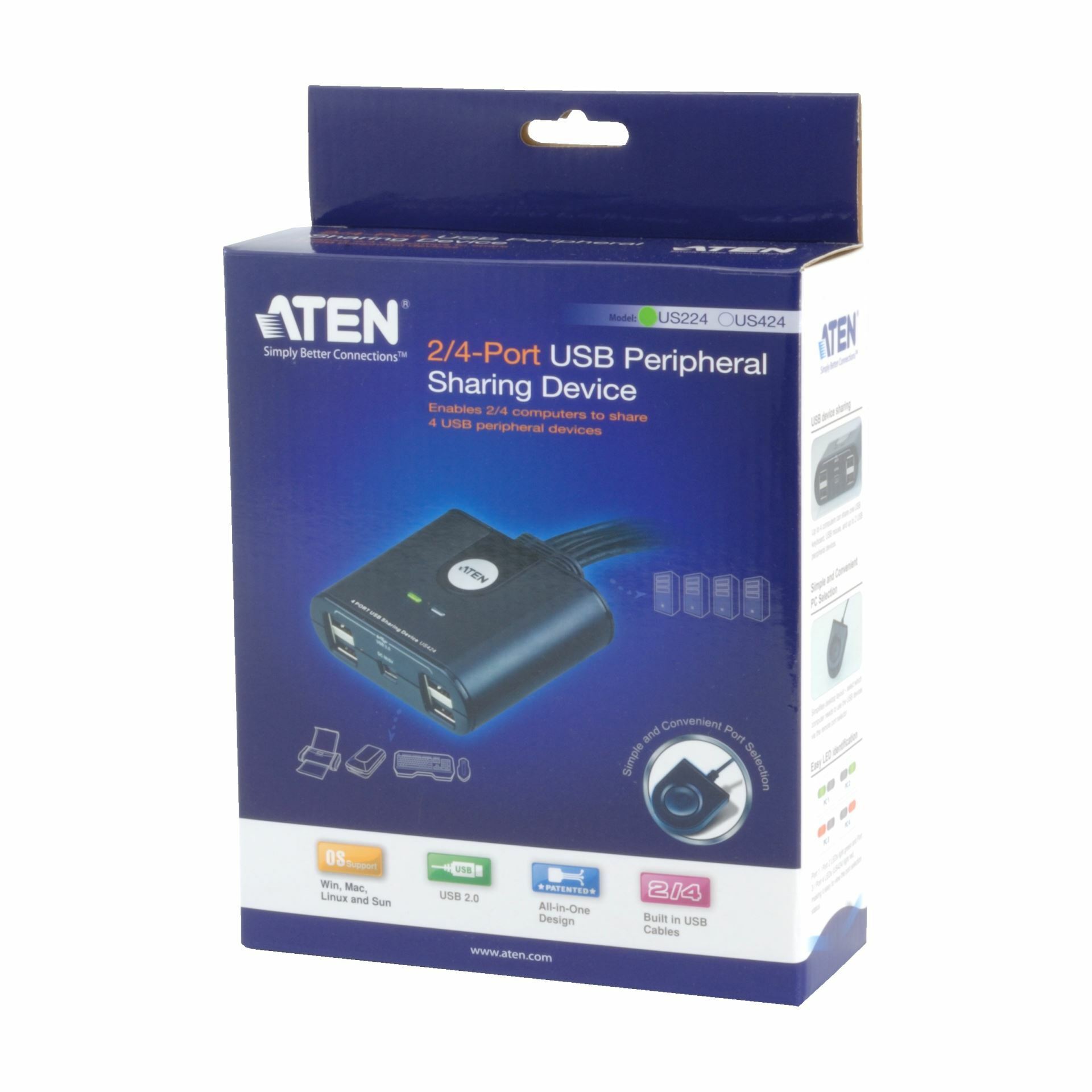 ATEN USB stikalo 2x4 US224 - TechTrade