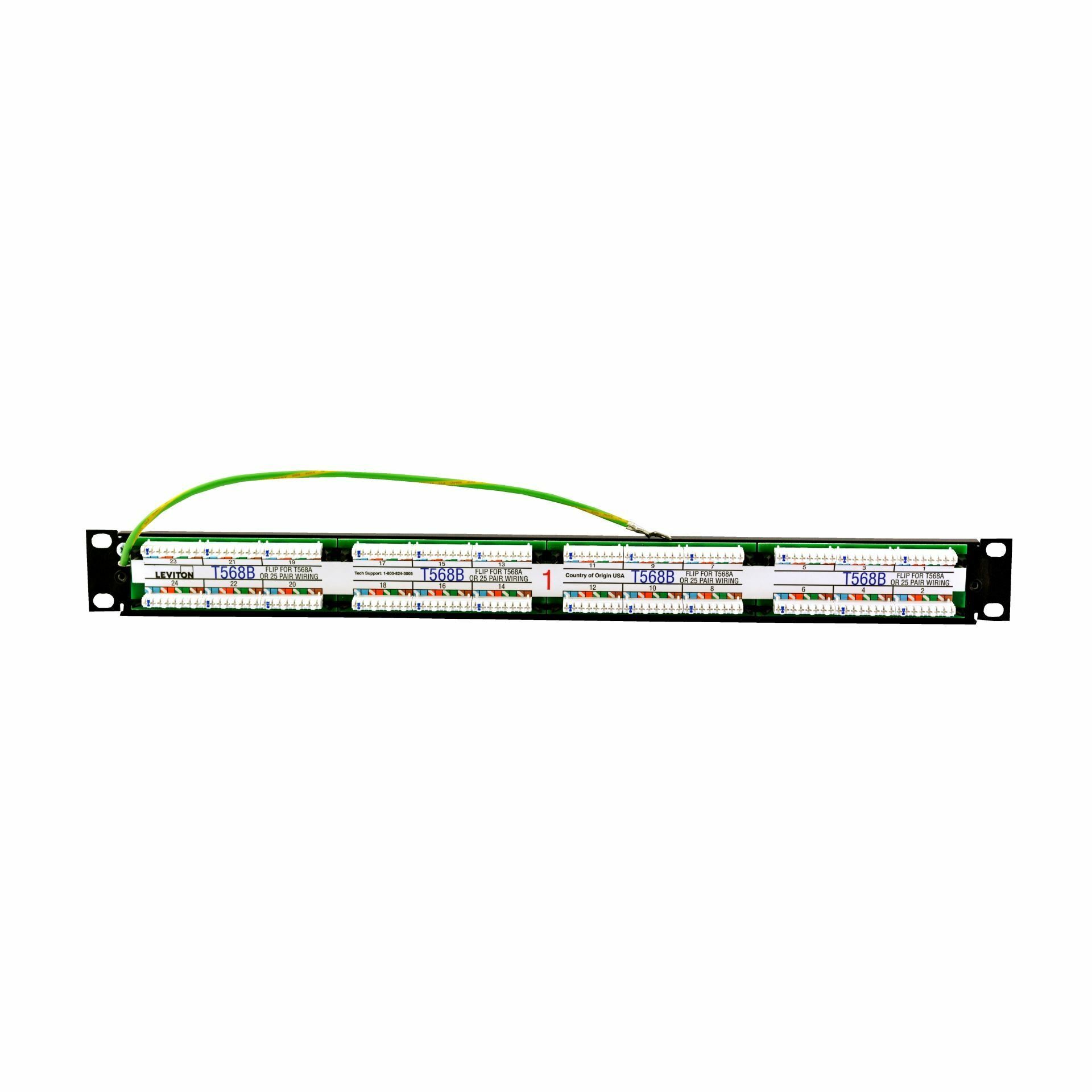 Leviton CAT6+ panel UTP 24-P Flat - TechTrade