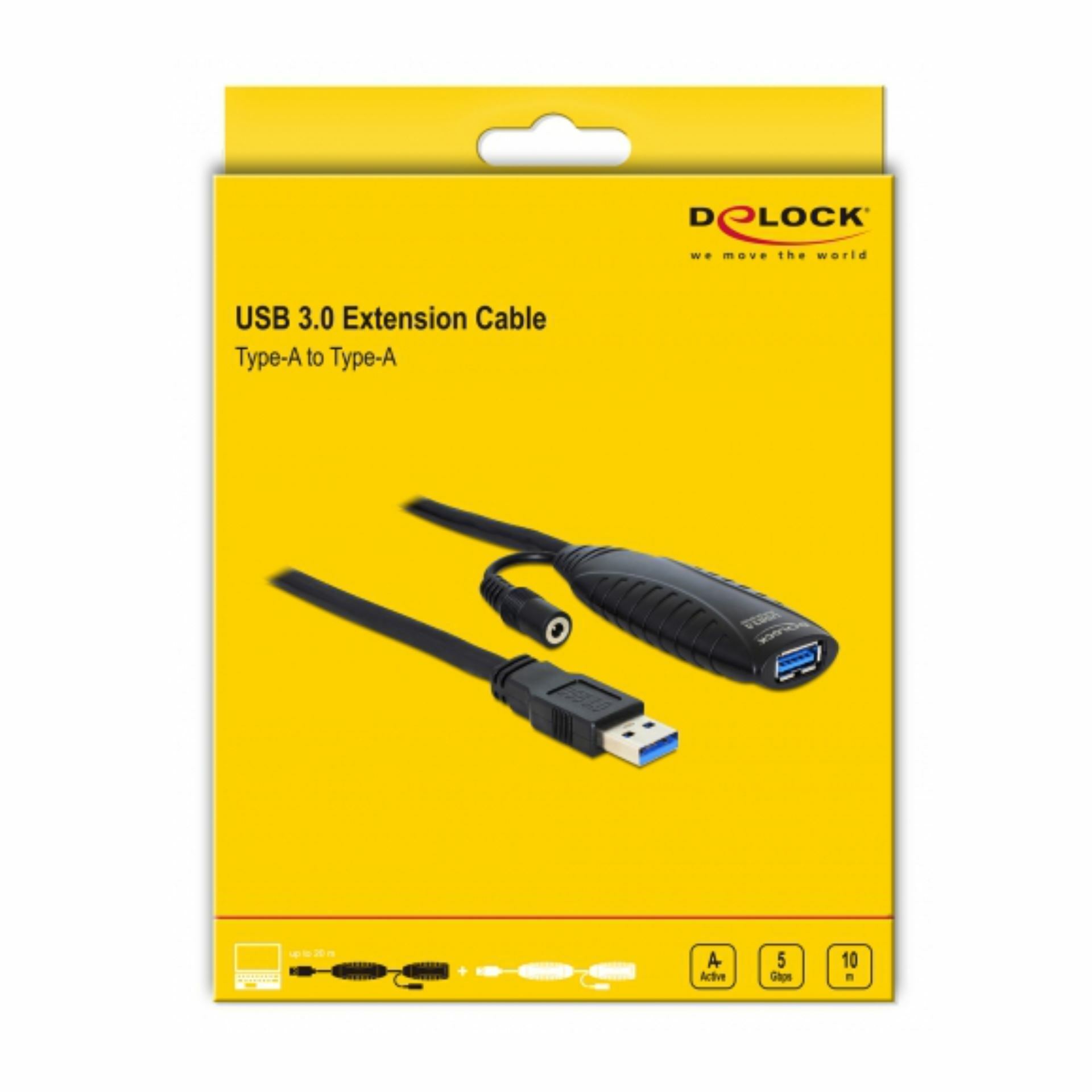 Line extender/repeater USB 3.0 do 10m Delock - TechTrade