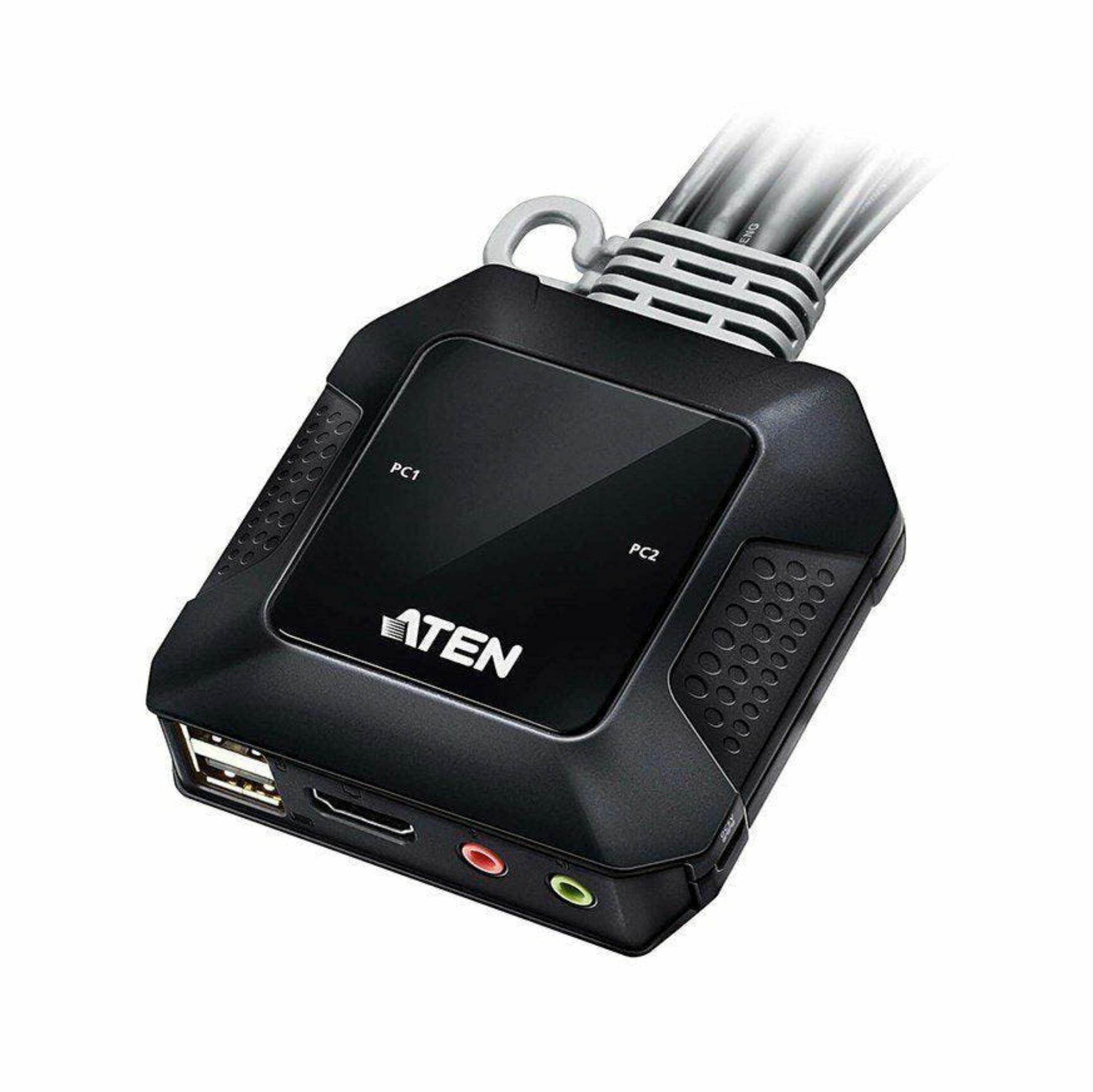 ATEN KVM stikalo 2x1 mini 4K HDMI/USB/ AVDIO s kabli CS22H - TechTrade