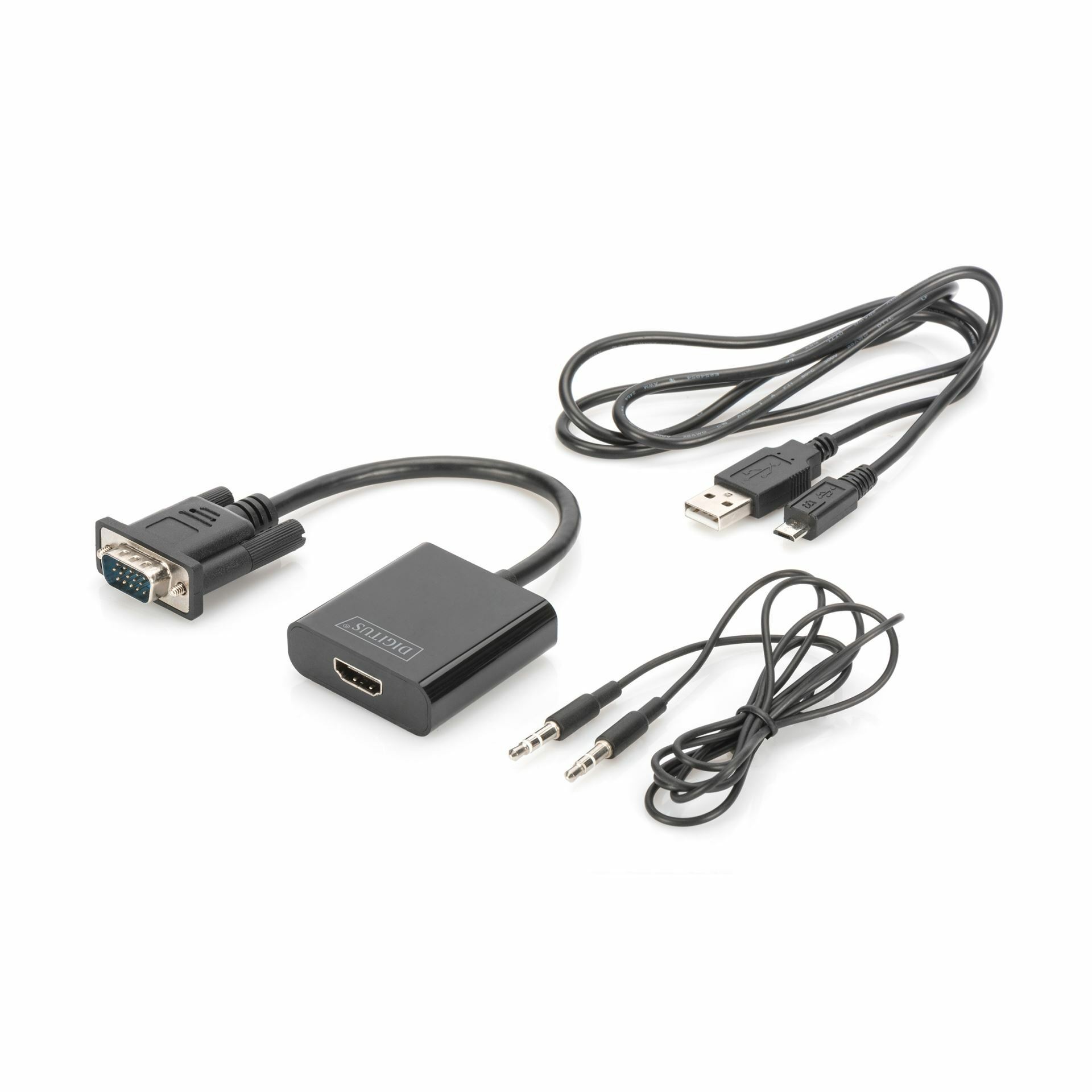 Digitus adapter VGA M-HDMI Ž+avdio DA-70473 - TechTrade