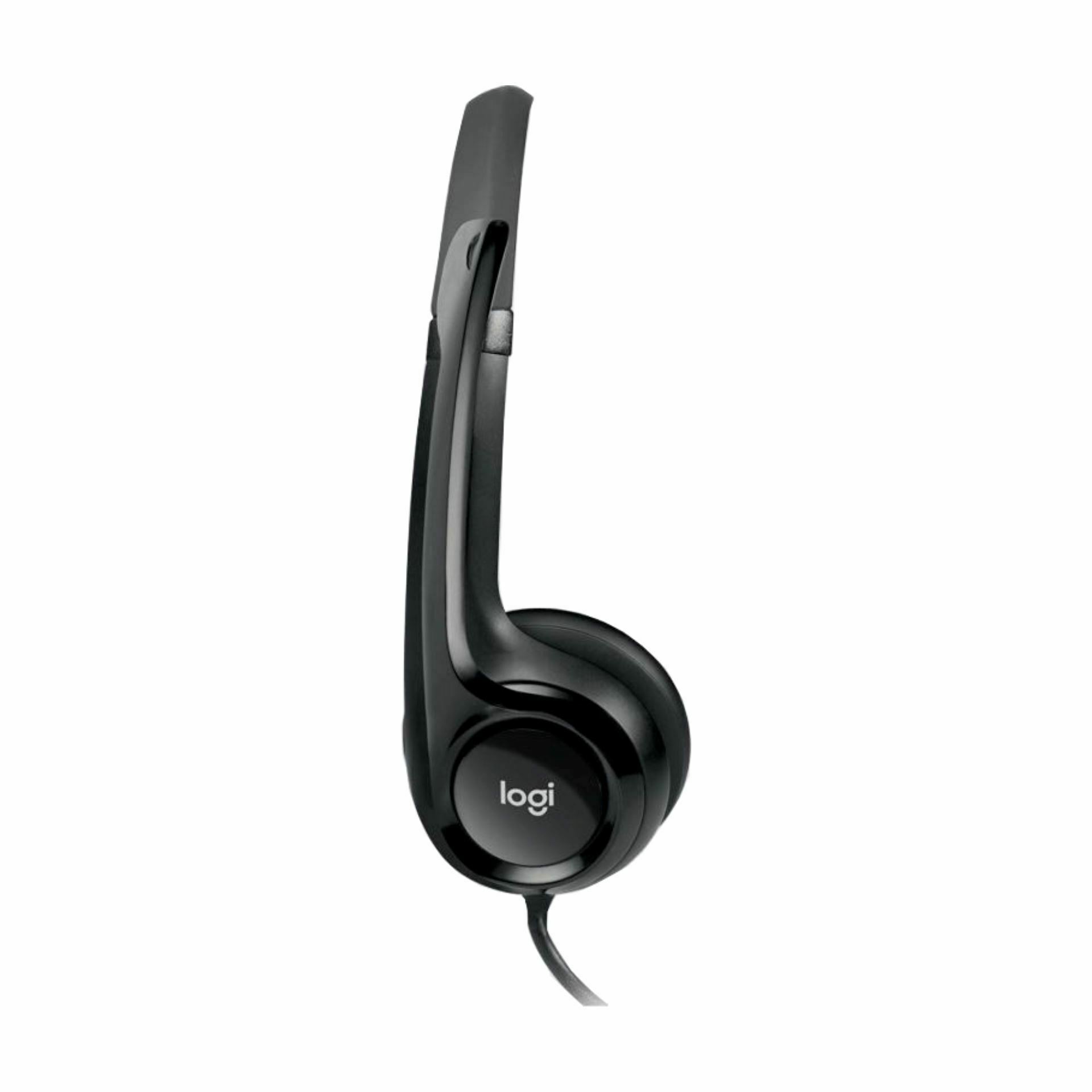Slušalke + mikrofon Logitech H390 stereo USB črne - TechTrade
