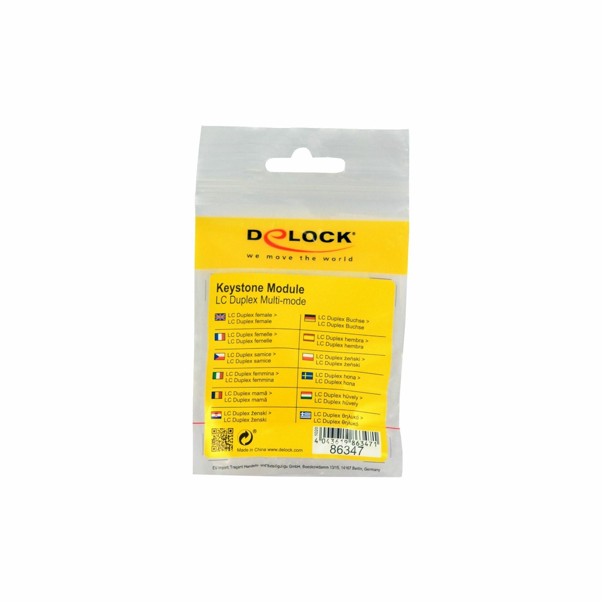 Delock optični adapter I člen Keystone LC Duplex 86347 - TechTrade