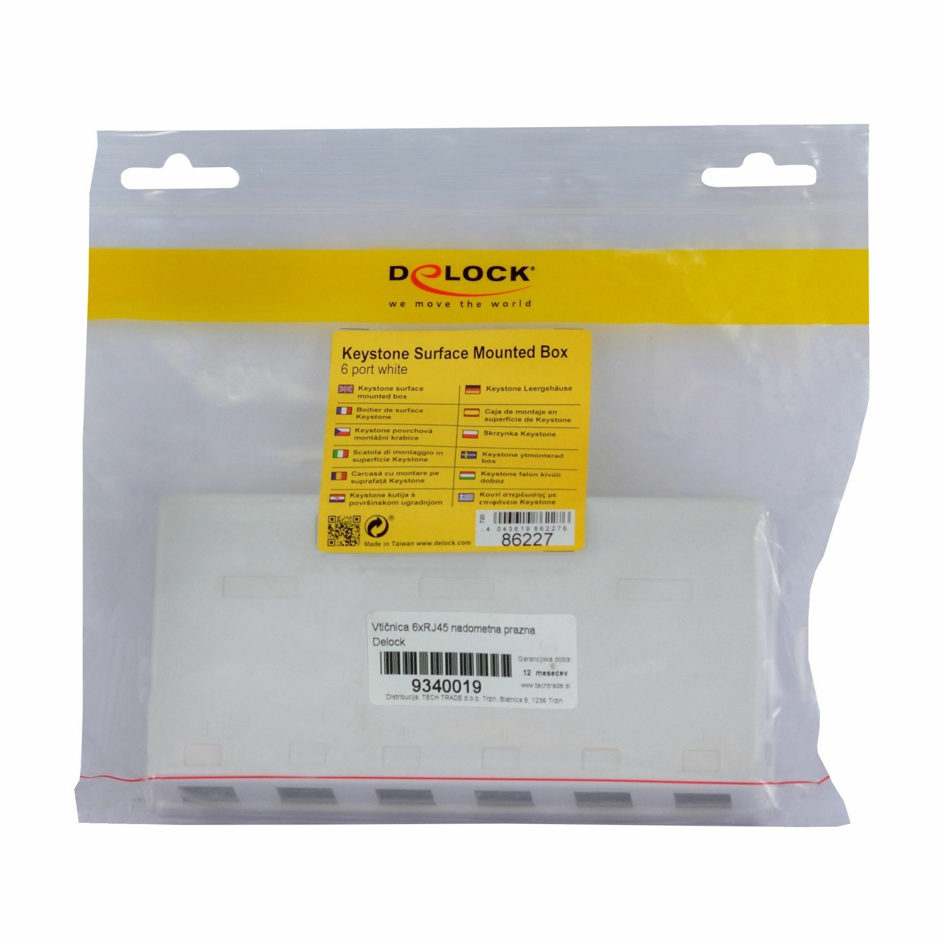 Delock nadometna vtičnica 6x RJ45 86227 - TechTrade