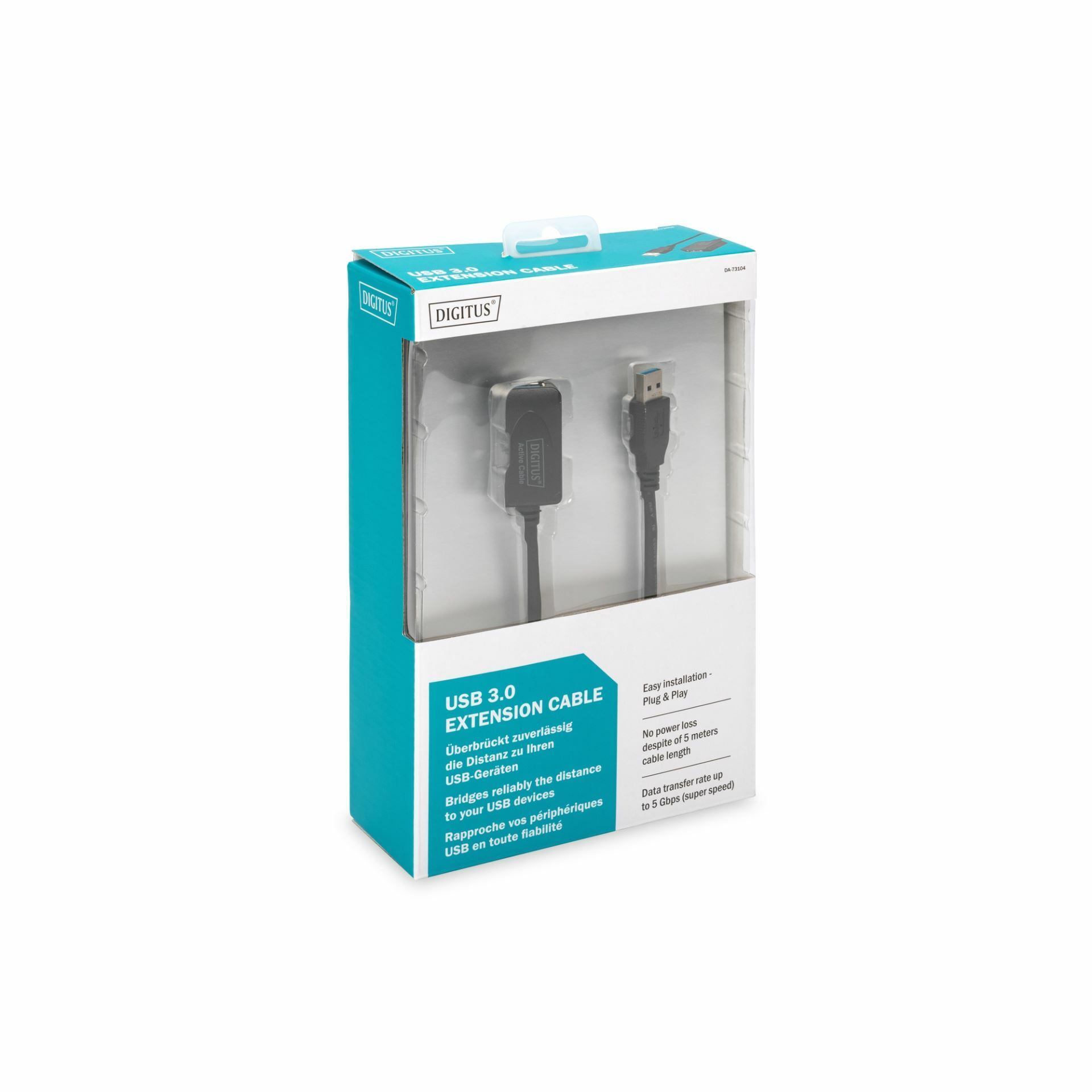 Line extender/repeater USB 3.0 do 5m Digitus - TechTrade