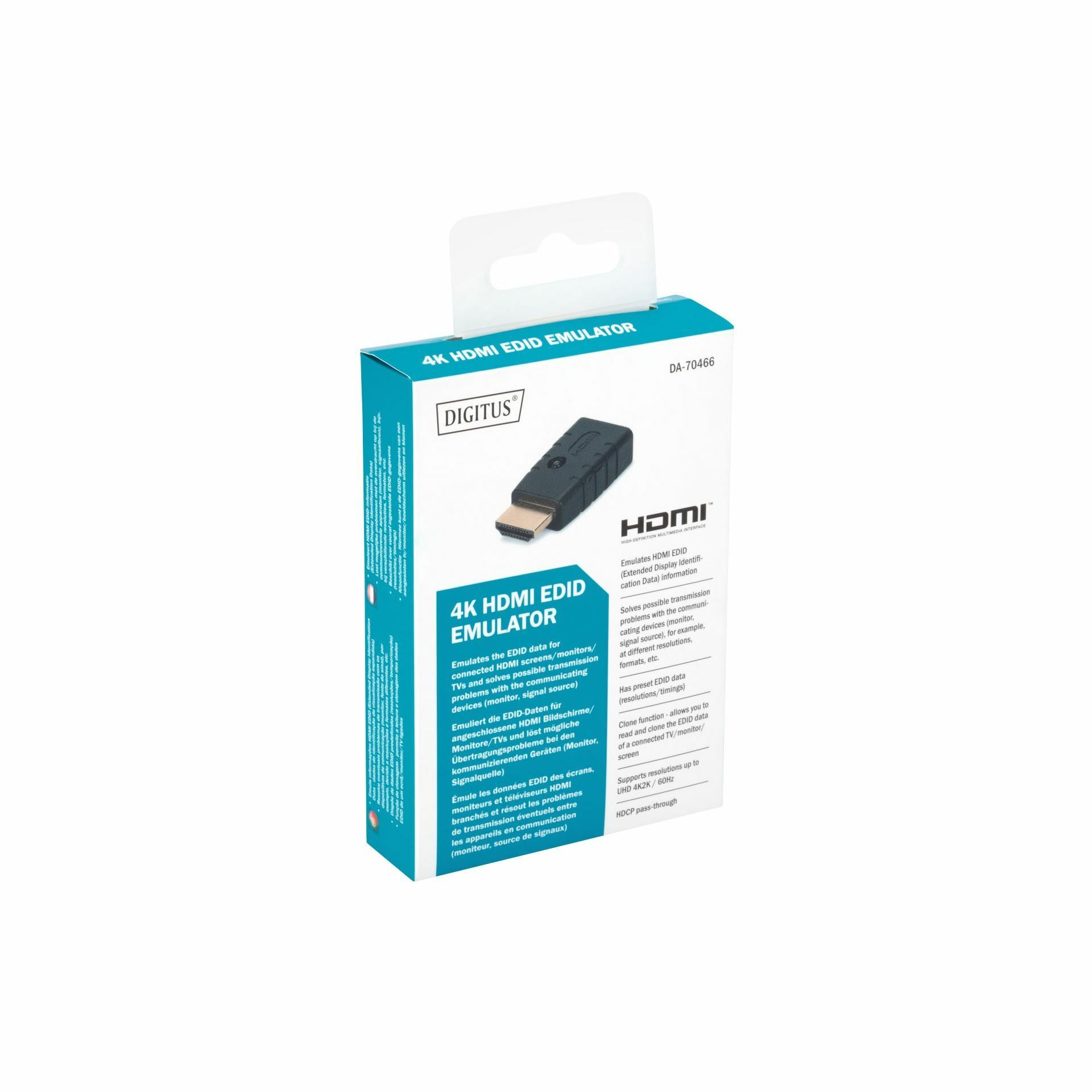 Digitus adapter HDMI M-HDMI Ž 4K EDID Emulator DA-70466 - TechTrade