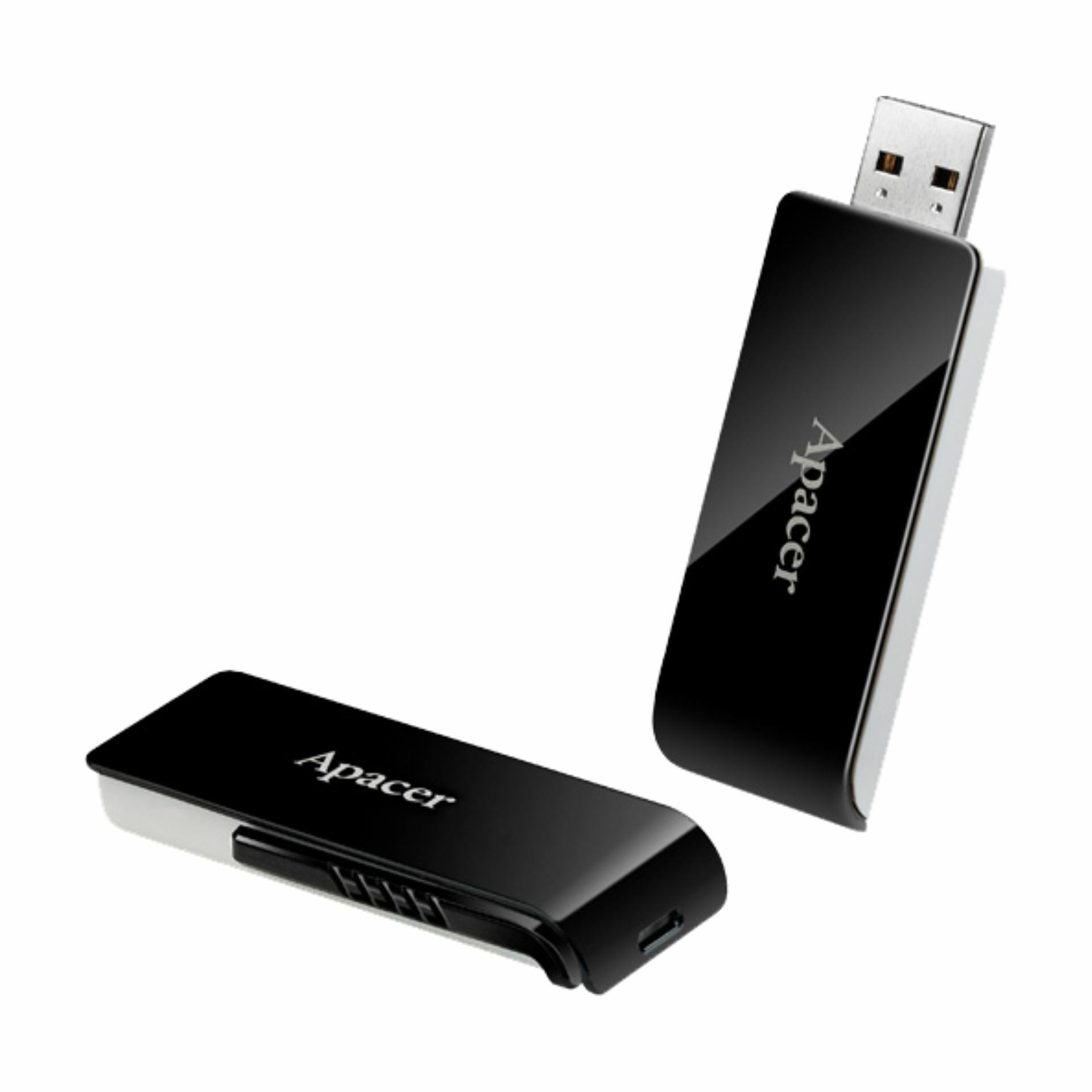 APACER USB 3.2 Gen1 ključ 64GB AH350 črno/bel - TechTrade