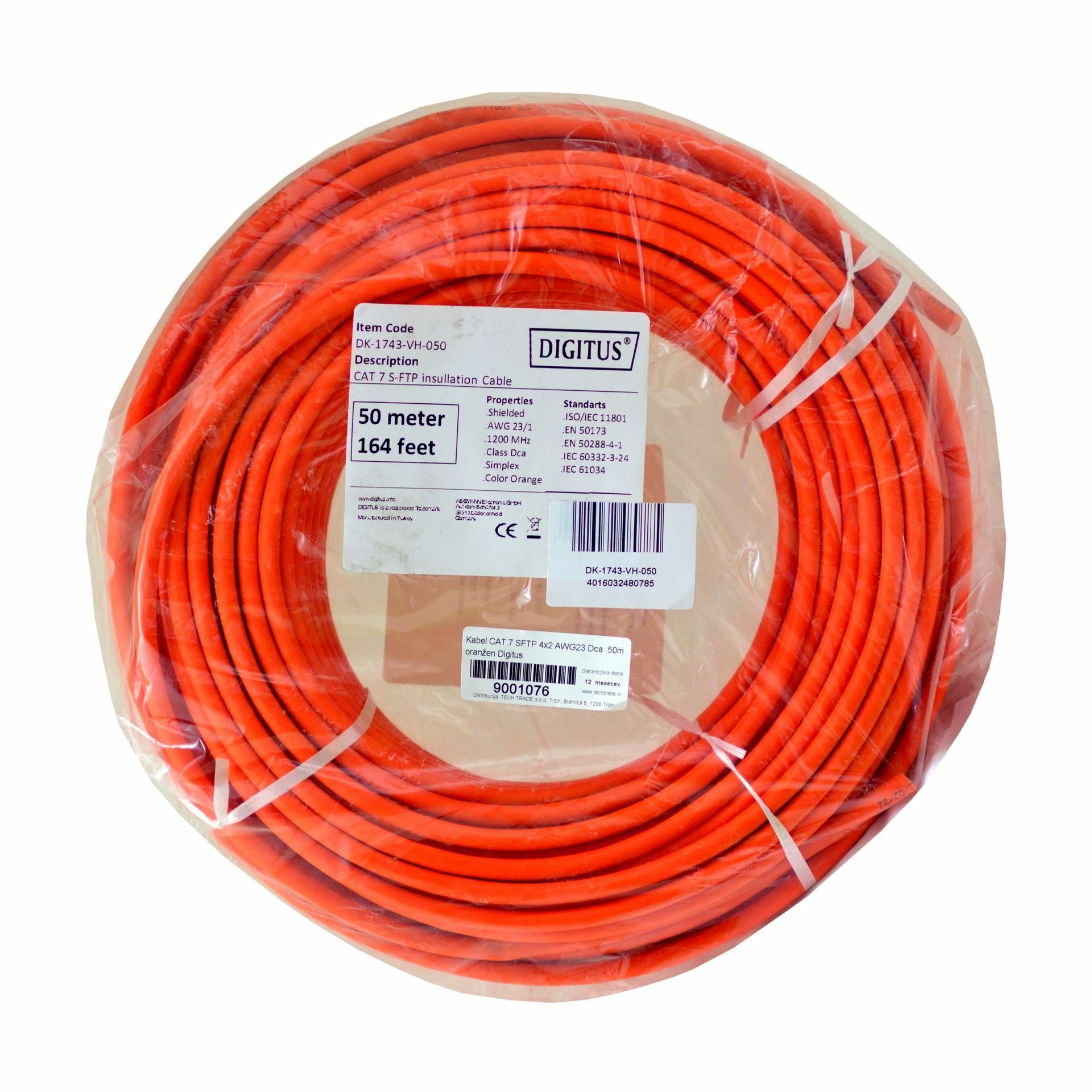 Digitus kabel CAT.7 SFTP Dca 50m oranžen DK-1743-VH-050 - TechTrade