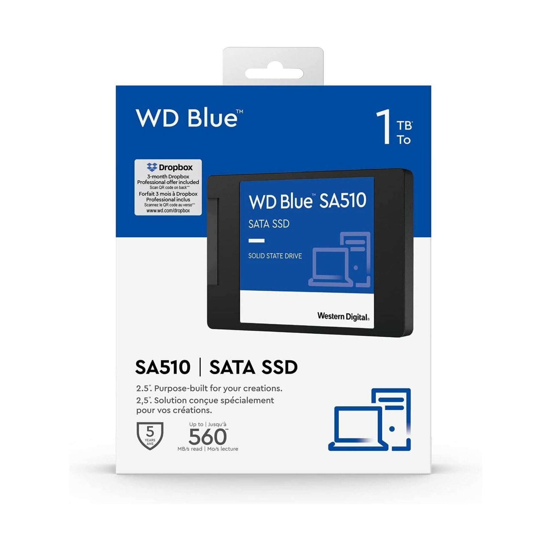 WD BLUE SSD disk 1TB SATA 3 3D NAND WDS100T3B0A - TechTrade