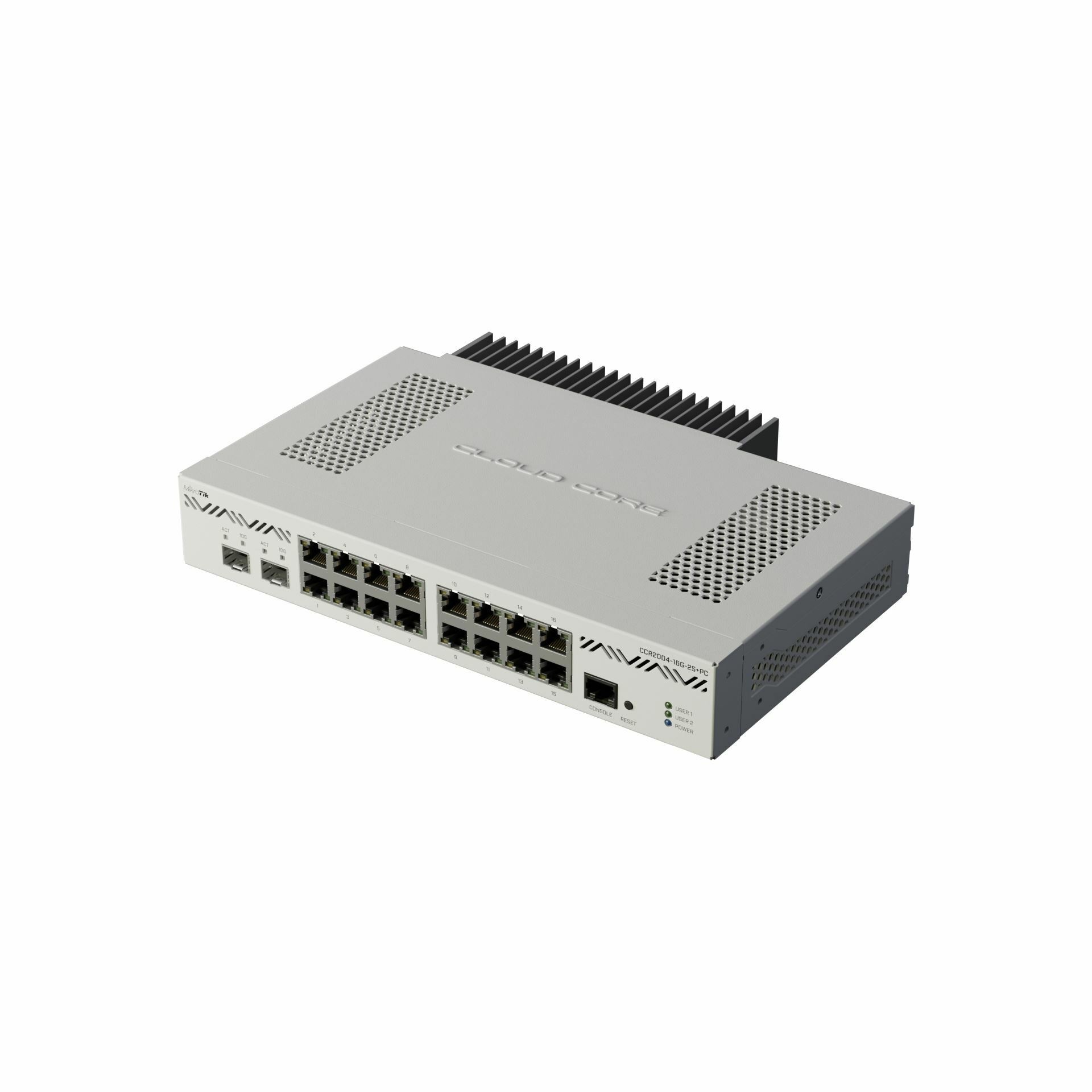 Mikrotik usmerjevalnik 16-port Giga +2x SFP+ rack CCR2004-16G-2S+PC ...