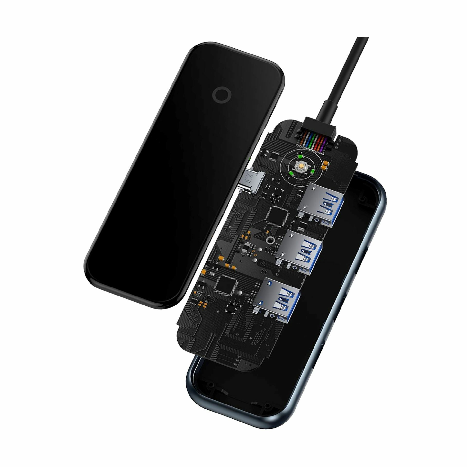 Baseus hub USB TipC 3xTipA + TipC PD WKJZ010313 - TechTrade