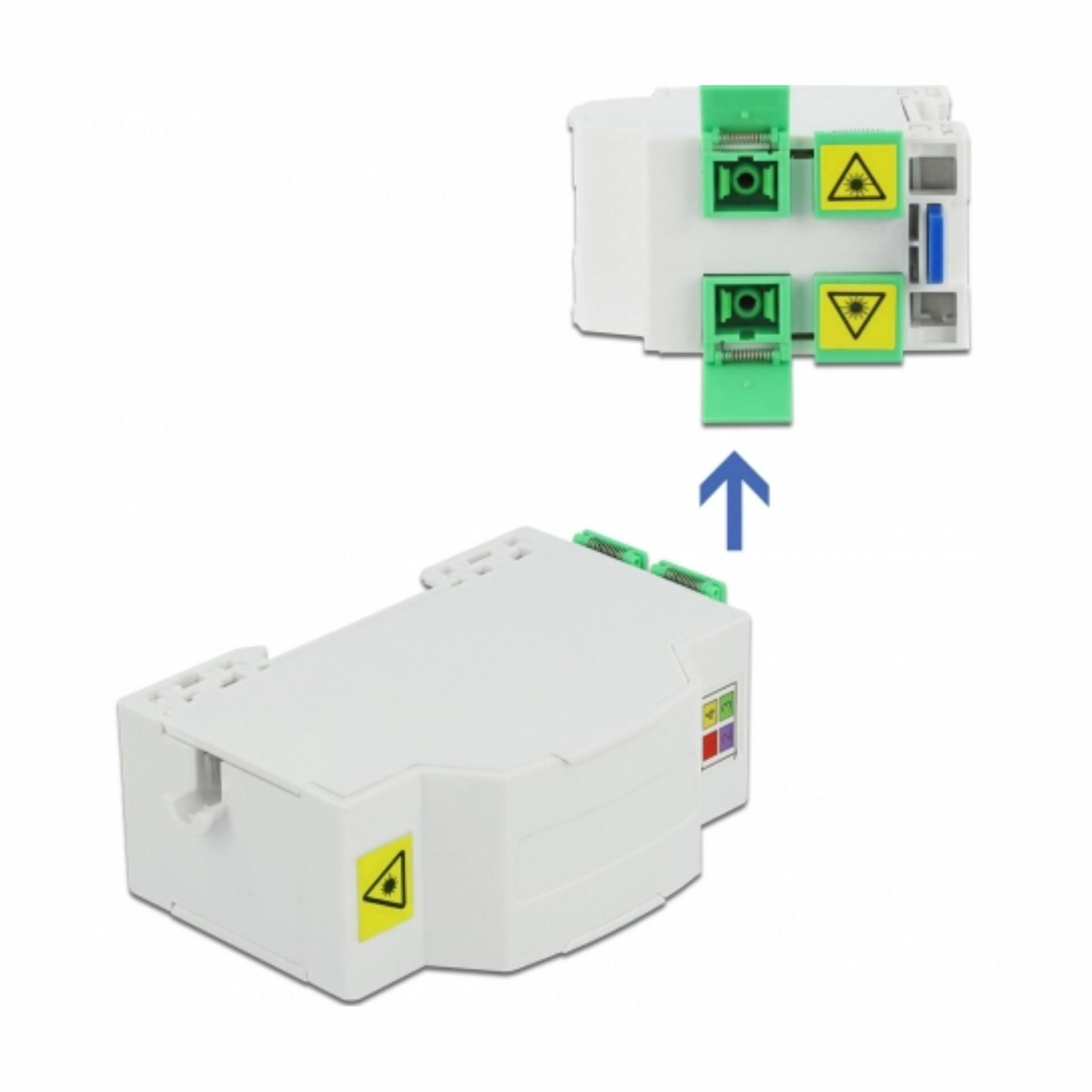 Delock optični panel DIN Rail 4xSC/LC 86543 - TechTrade