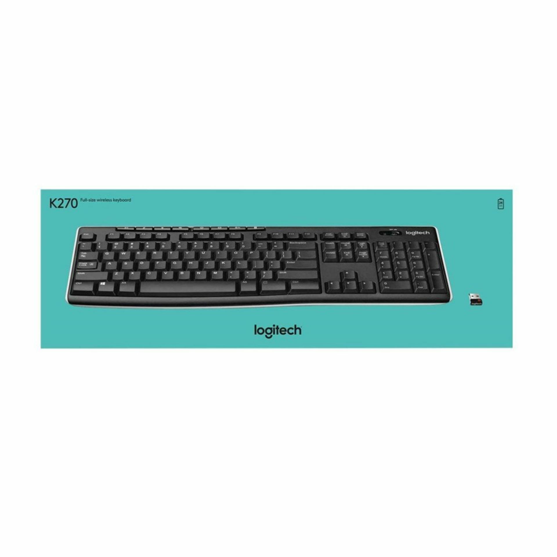 Logitech tipkovnica K270 brezžična SLO Unifying 920-003738 - TechTrade
