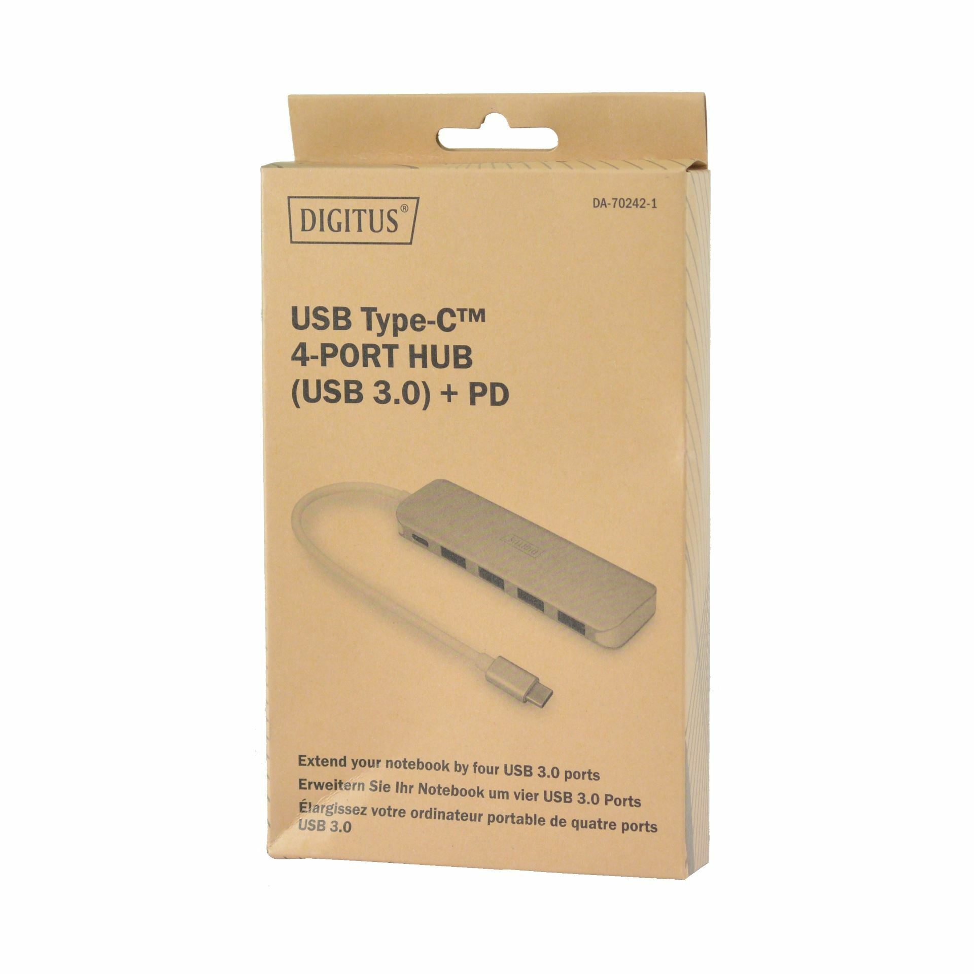 Digitus USB 3.0 Hub, 4 porti USB-A + Tip-C - TechTrade