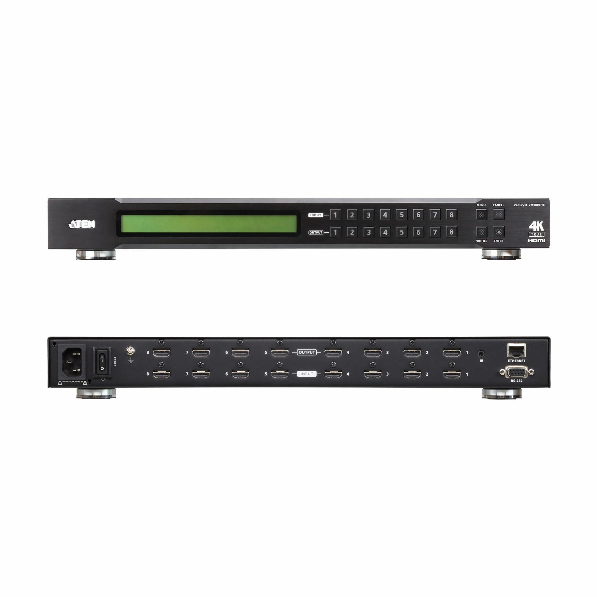 ATEN HDMI stikalo matrix 8x8 True 4K VM0808HB - TechTrade
