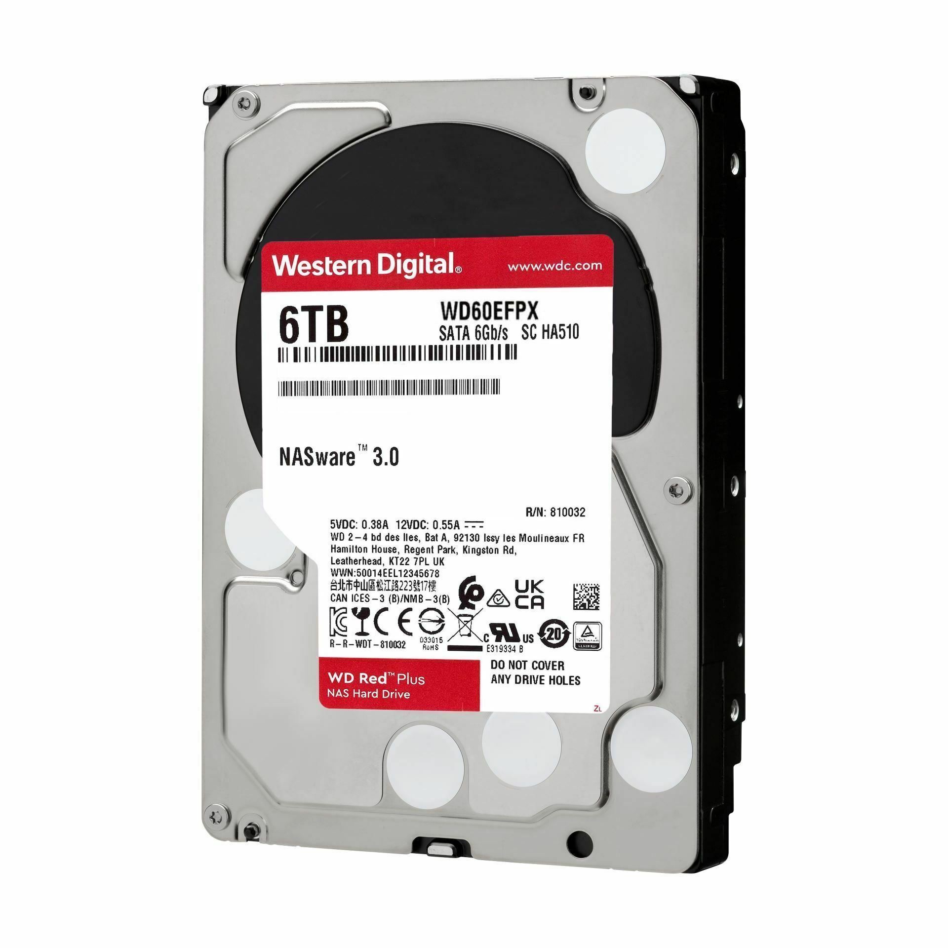WD RED PLUS CMR 6TB trdi disk 9cm 5400 256MB SATA WD60EFPX - TechTrade