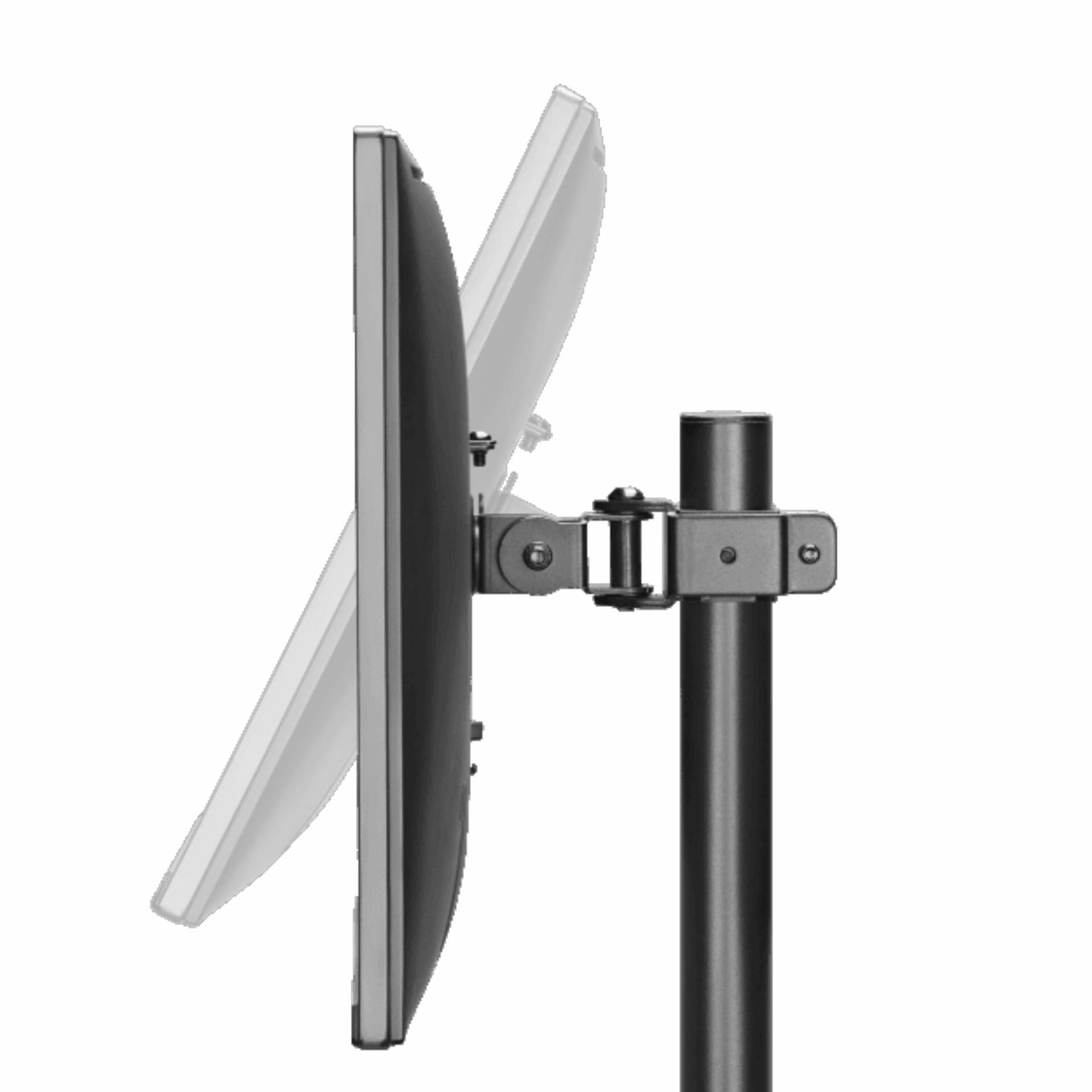 SBOX namizni nosilec za monitor printer pos črn PTM-02S - TechTrade