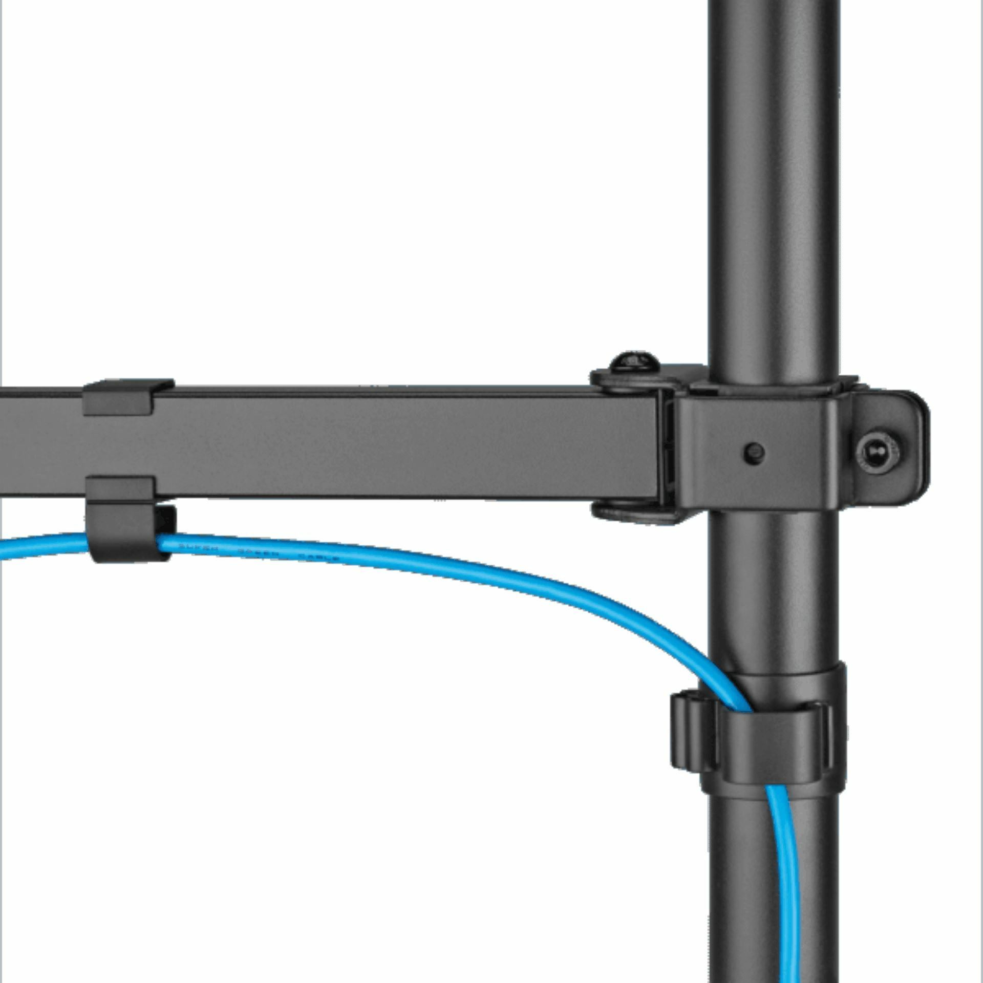 SBOX namizni nosilec za monitor printer pos črn PTM-02S - TechTrade