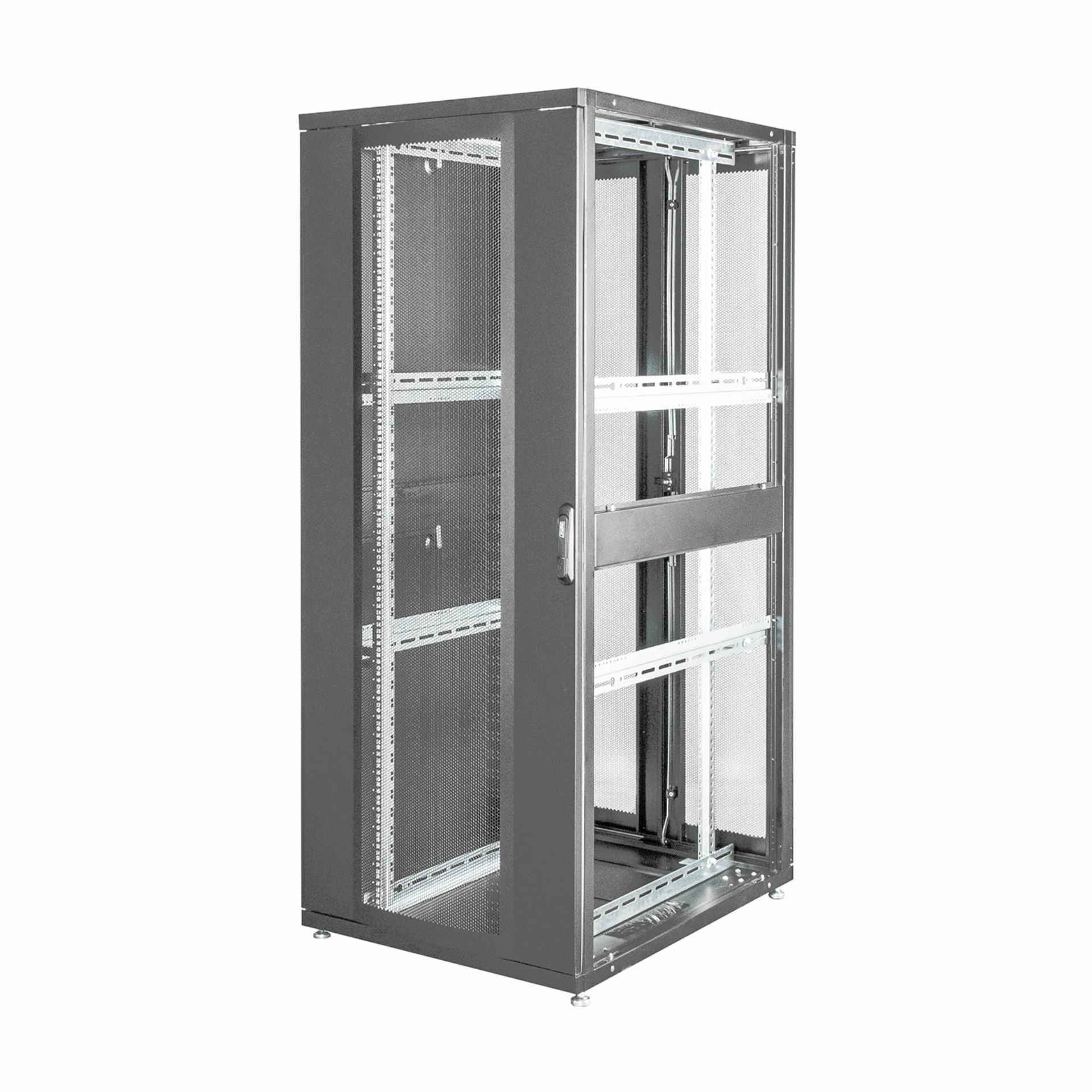 Digitus kabinet 42U 2050 800x1000 črn sestavljen perf. vrata DN-19 SRV-42U-8-B - TechTrade