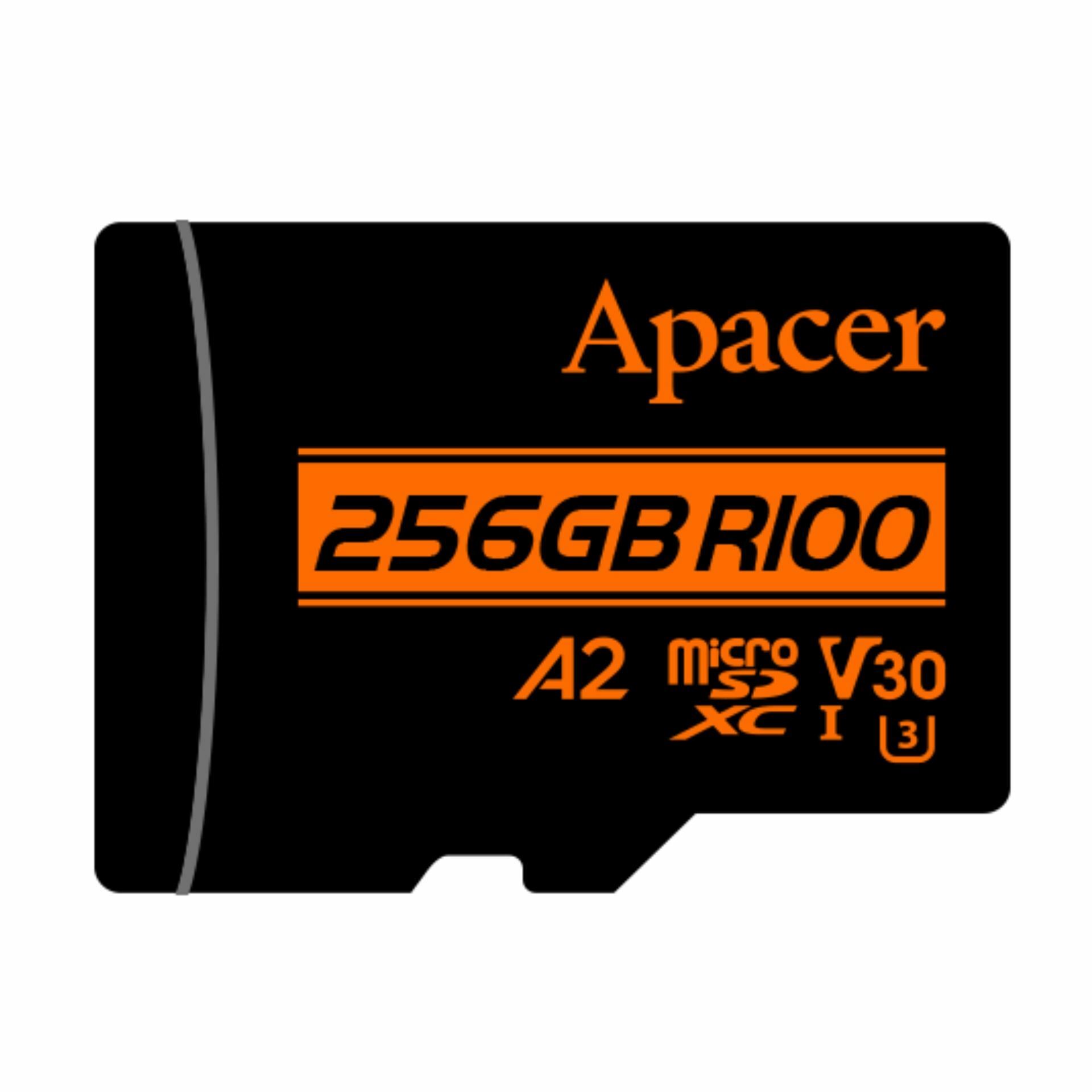APACER microSD XC 256GB spominska kartica U3 R100 V30 A2 AP256GMCSX10U8 ...