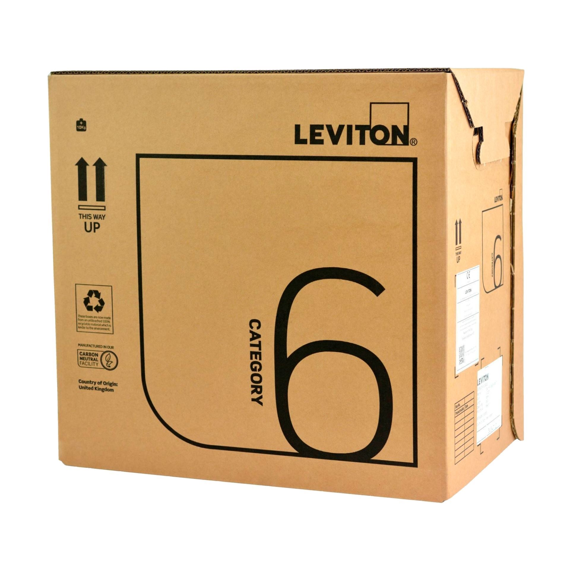 Leviton kabel CAT.6+ UTP B2ca 305m oranžen - TechTrade