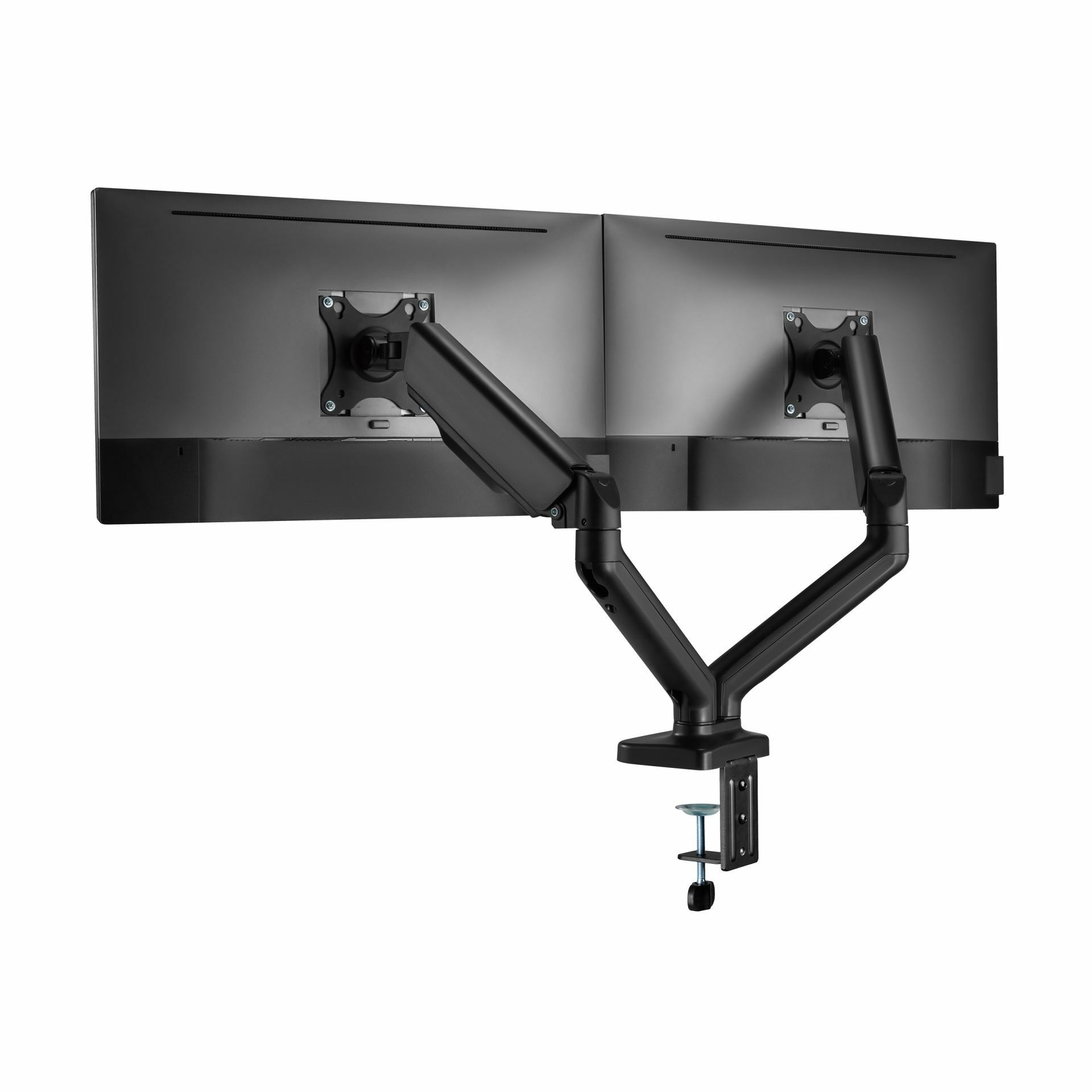 SBOX namizni nosilec za 2x monitor LCD-S024-2 črn - TechTrade