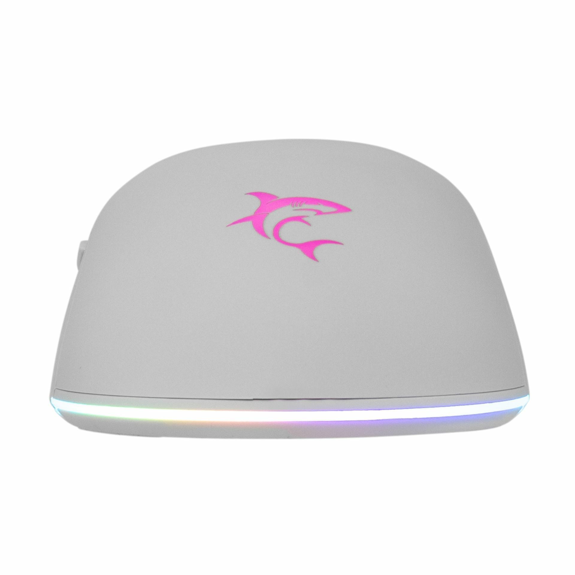 WHITE SHARK miška bela GM-5010 BAGDEMAGUS gaming - TechTrade
