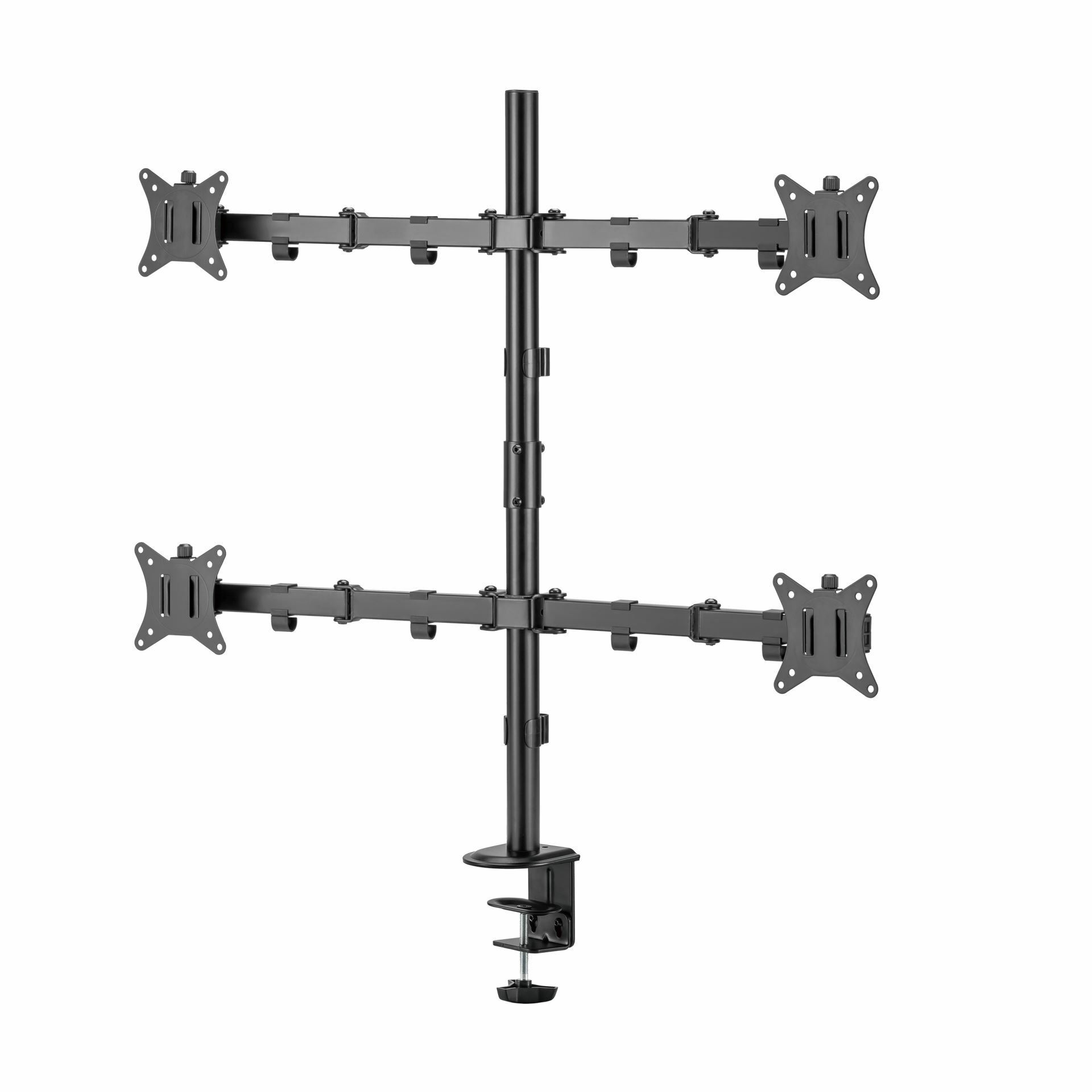 SBOX namizni nosilec za 4x monitor LCD-352/4-2 črn - TechTrade