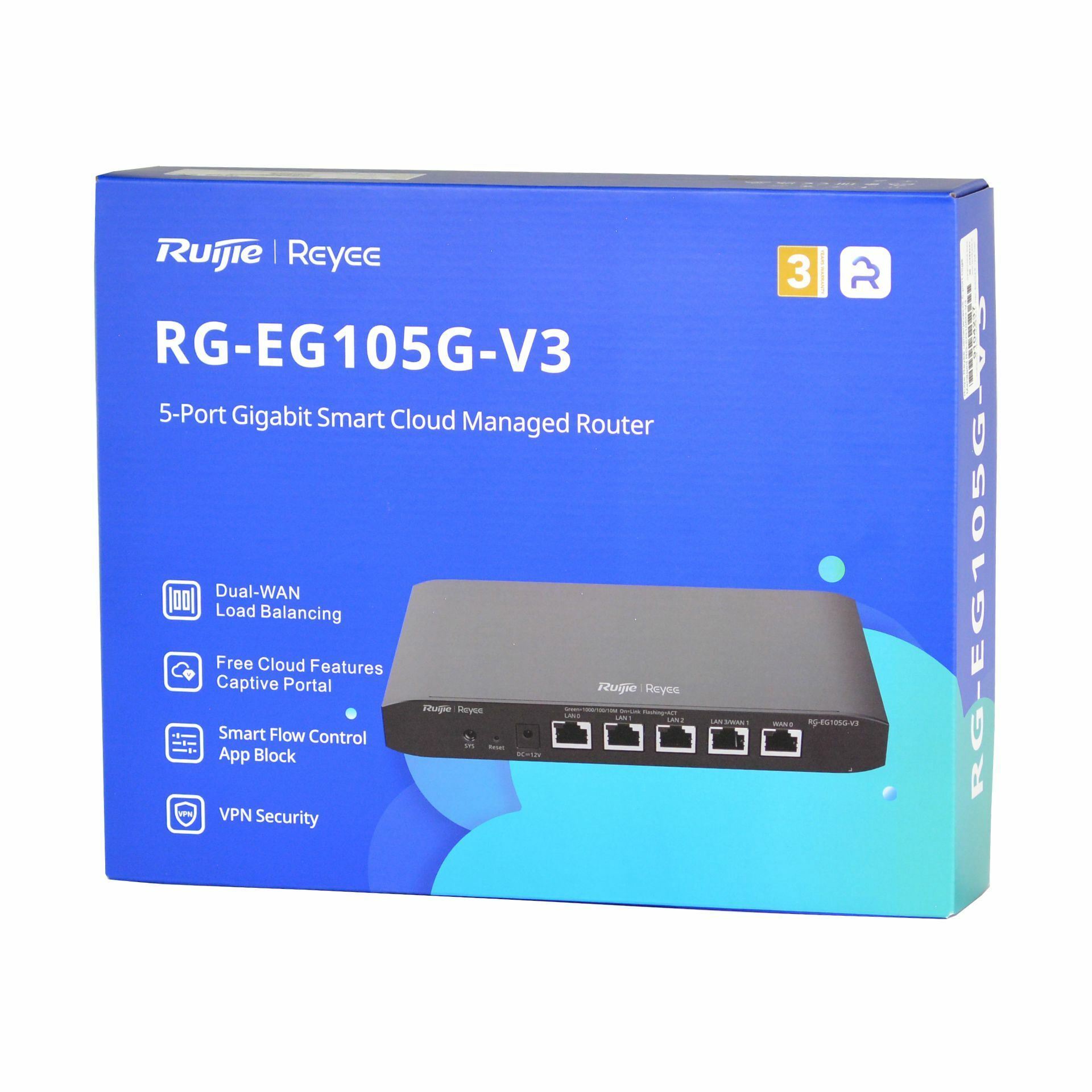 Ruijie-Reyee usmerjevalnik 5-port Giga Managed RG-EG105G-V3 - TechTrade