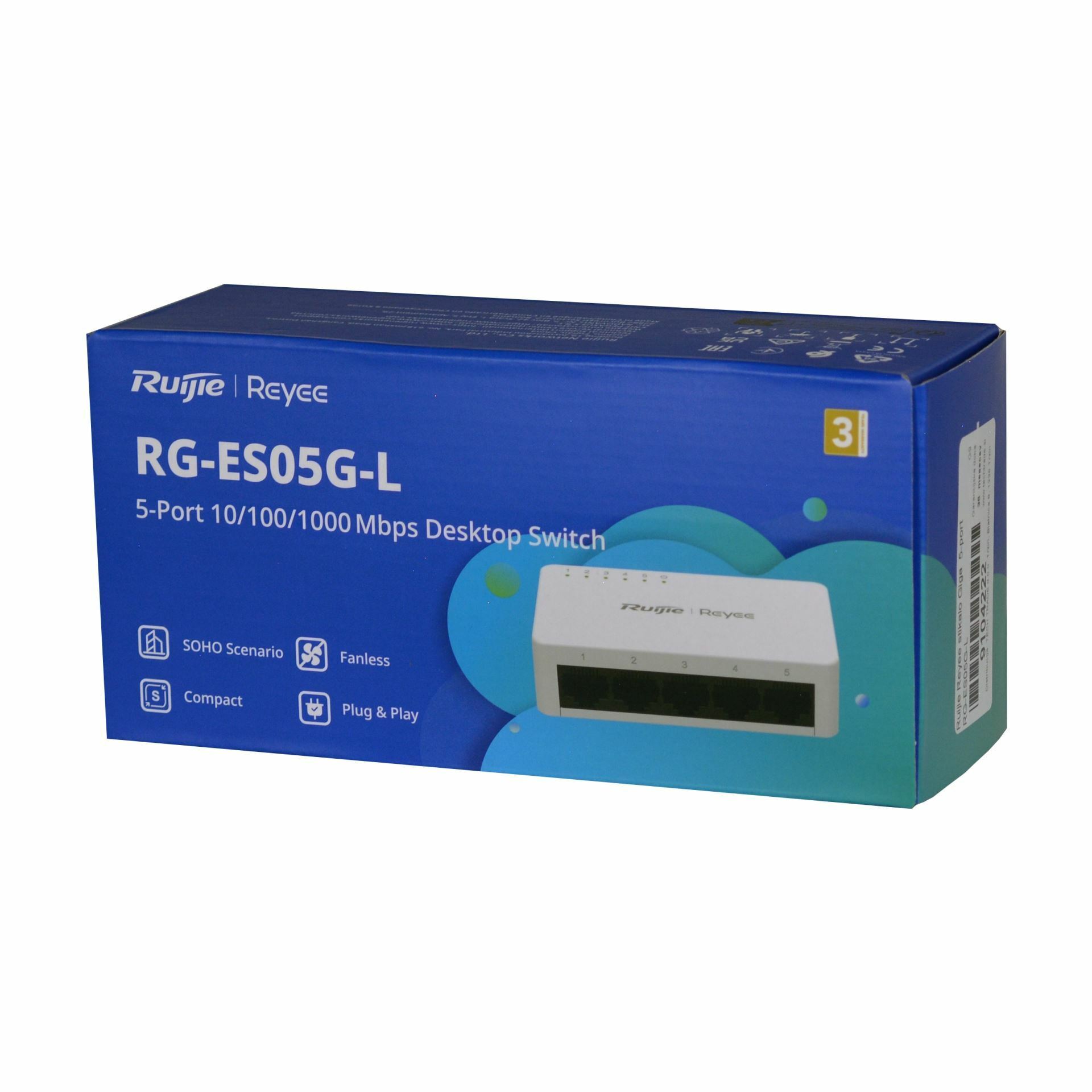 Ruijie-Reyee stikalo Giga 5-port RG-ES05G-L - TechTrade
