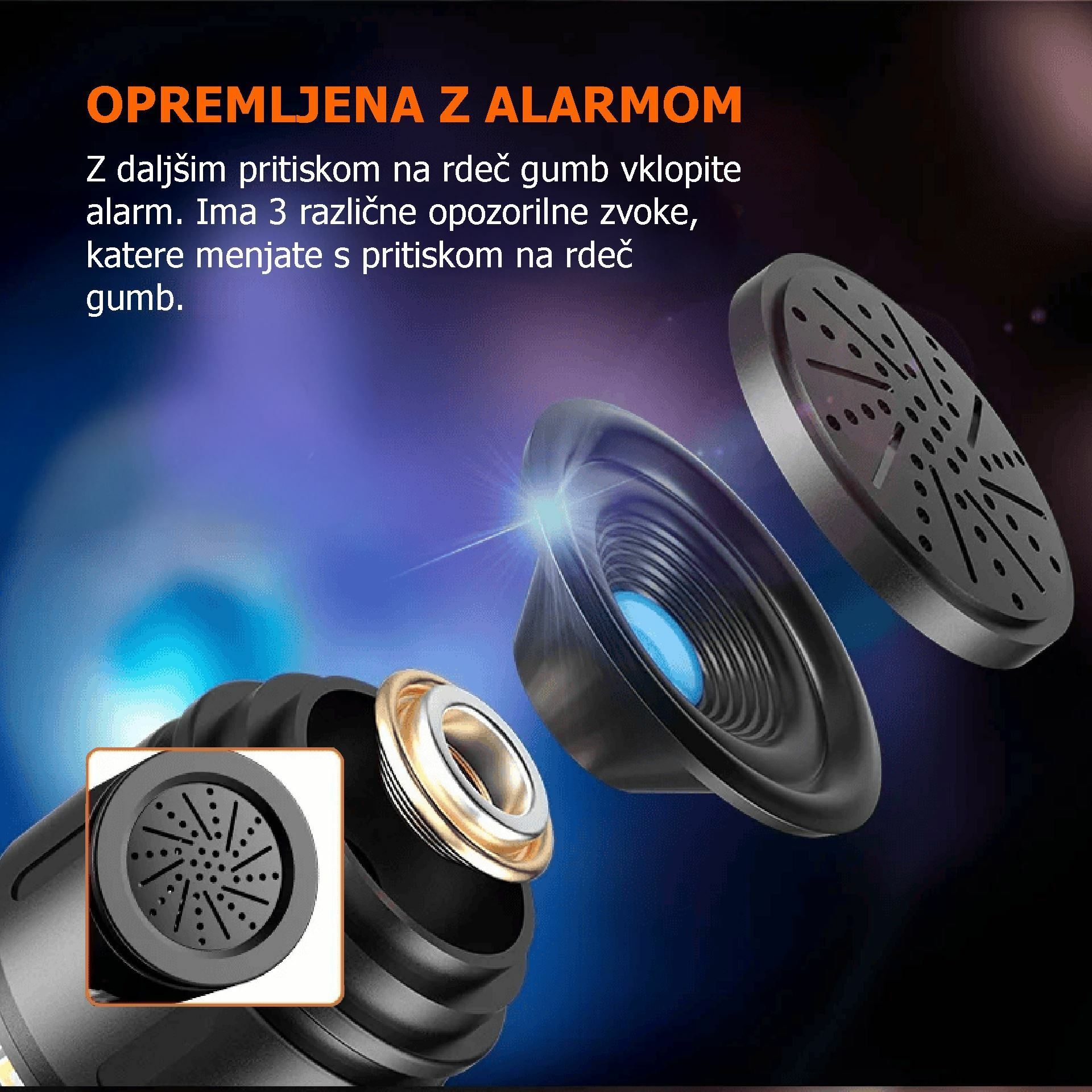 Superfire LED svetilka ročna solarna D30 - TechTrade