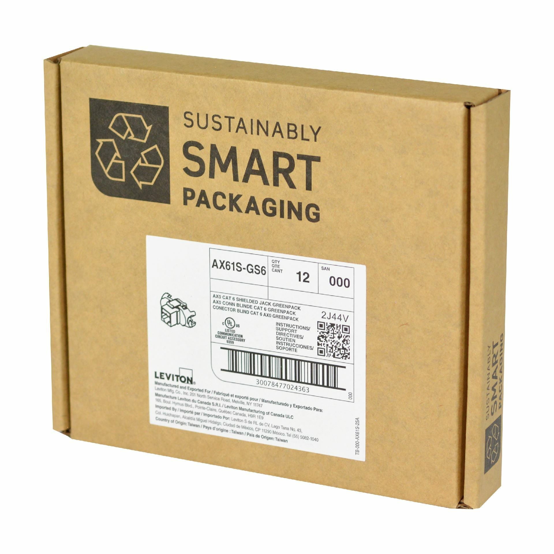 Leviton modul CAT.6 FTP toolless AX61S-GS6 - TechTrade