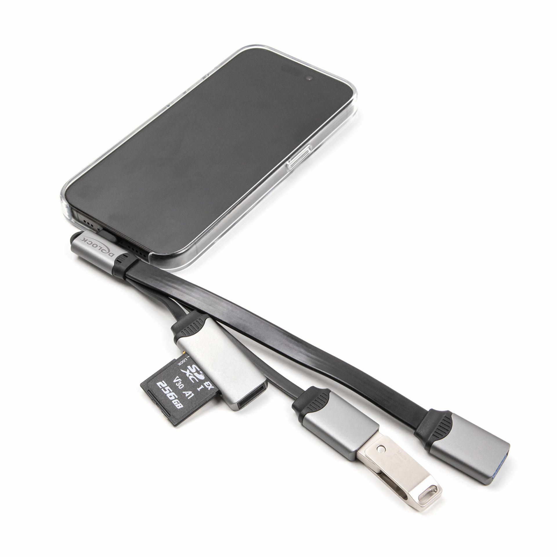 Delock hub USB TipC 2x TipA + čitalec kartic 64303 - TechTrade