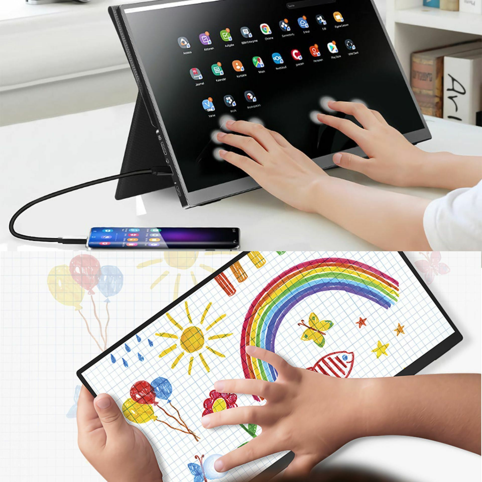 Arzopa prenosni monitor zaslon na dotik 15.6" A1T - TechTrade